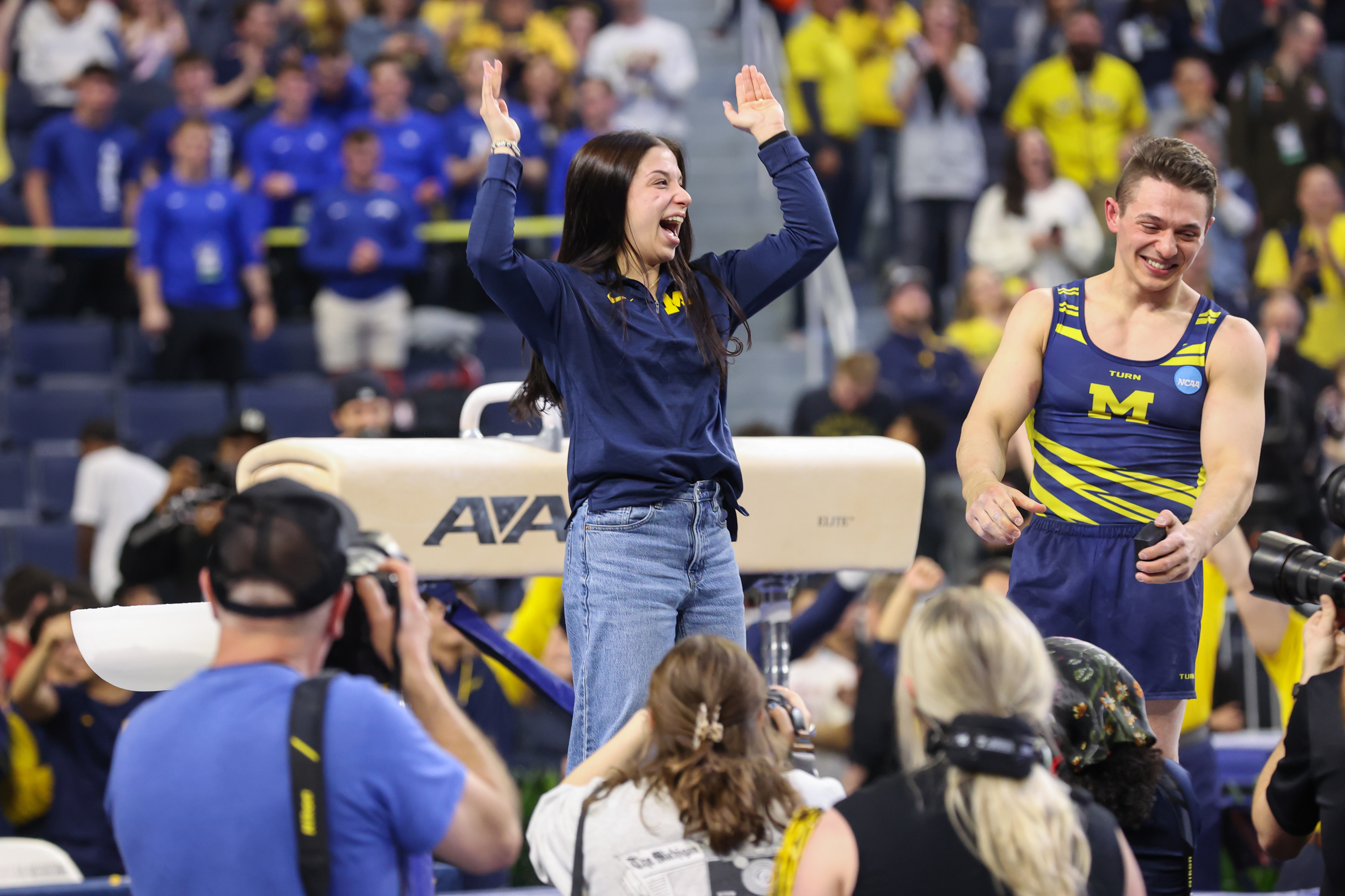 Michigan gymnast wins national title and gets engaged on the same night ...