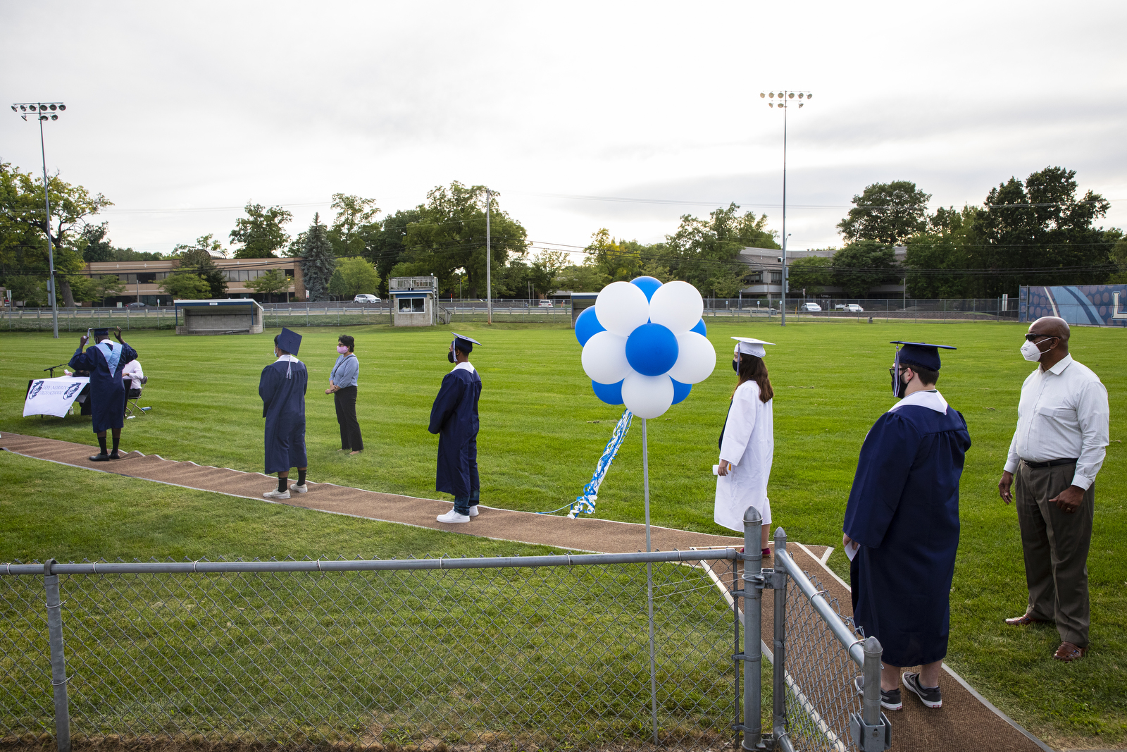 Loy Norrix class of 2020 social distance graduation - mlive.com