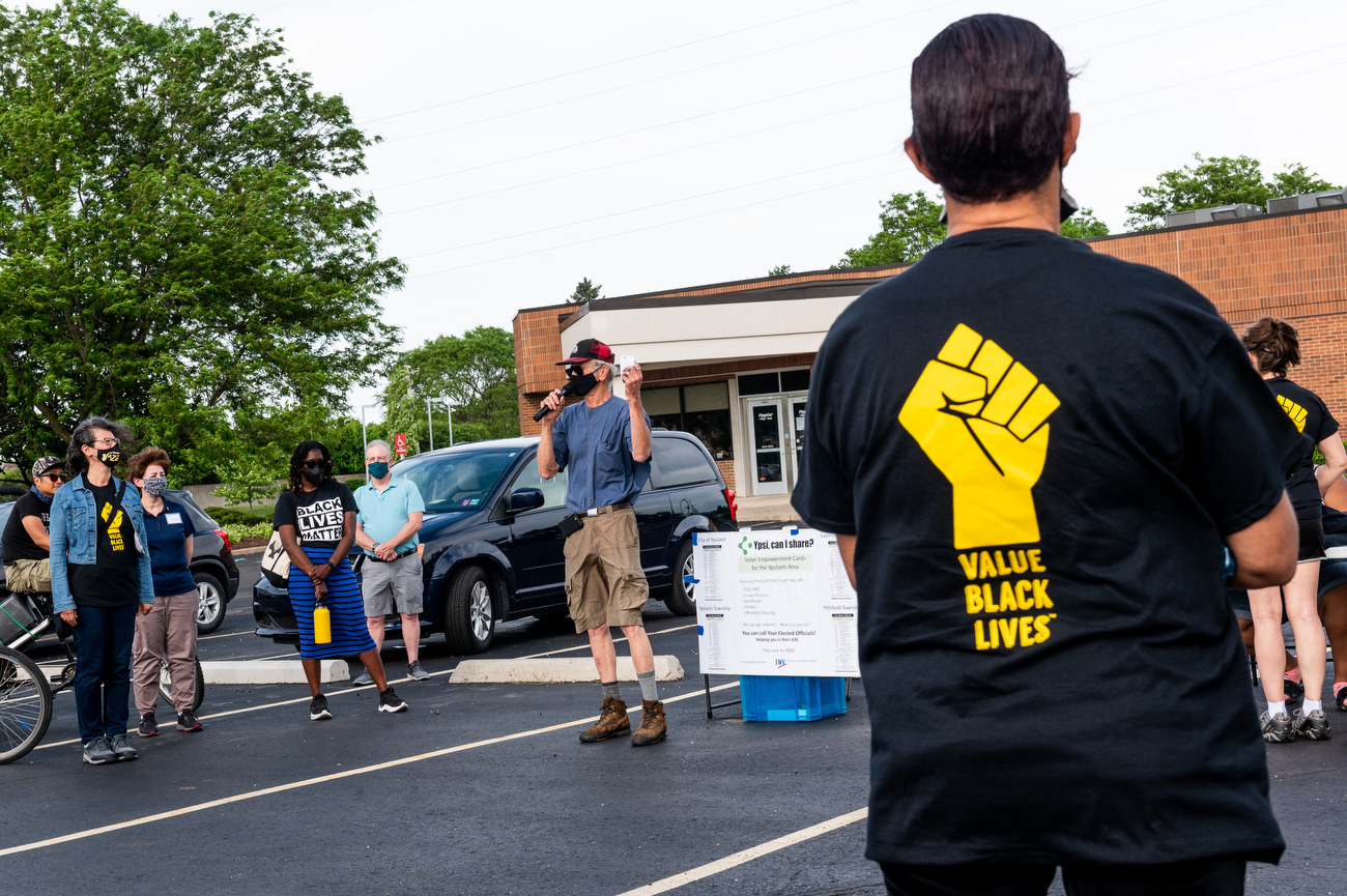 Protesters march down Washtenaw on anniversary of first Sha'Teina Grady ...