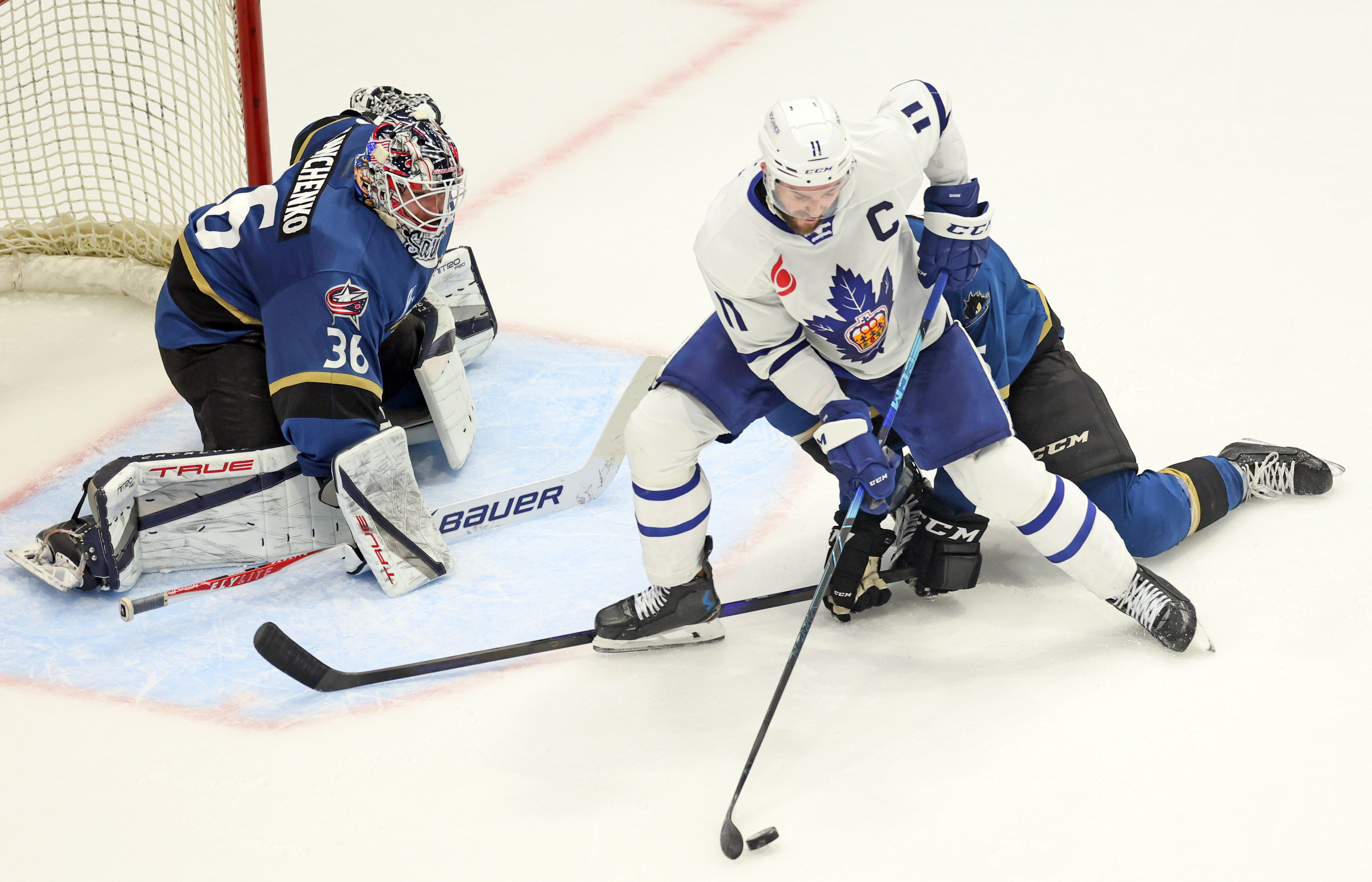 Cleveland Monsters vs. Toronto Marlies, Game 1 of the AHL Calder Cup ...