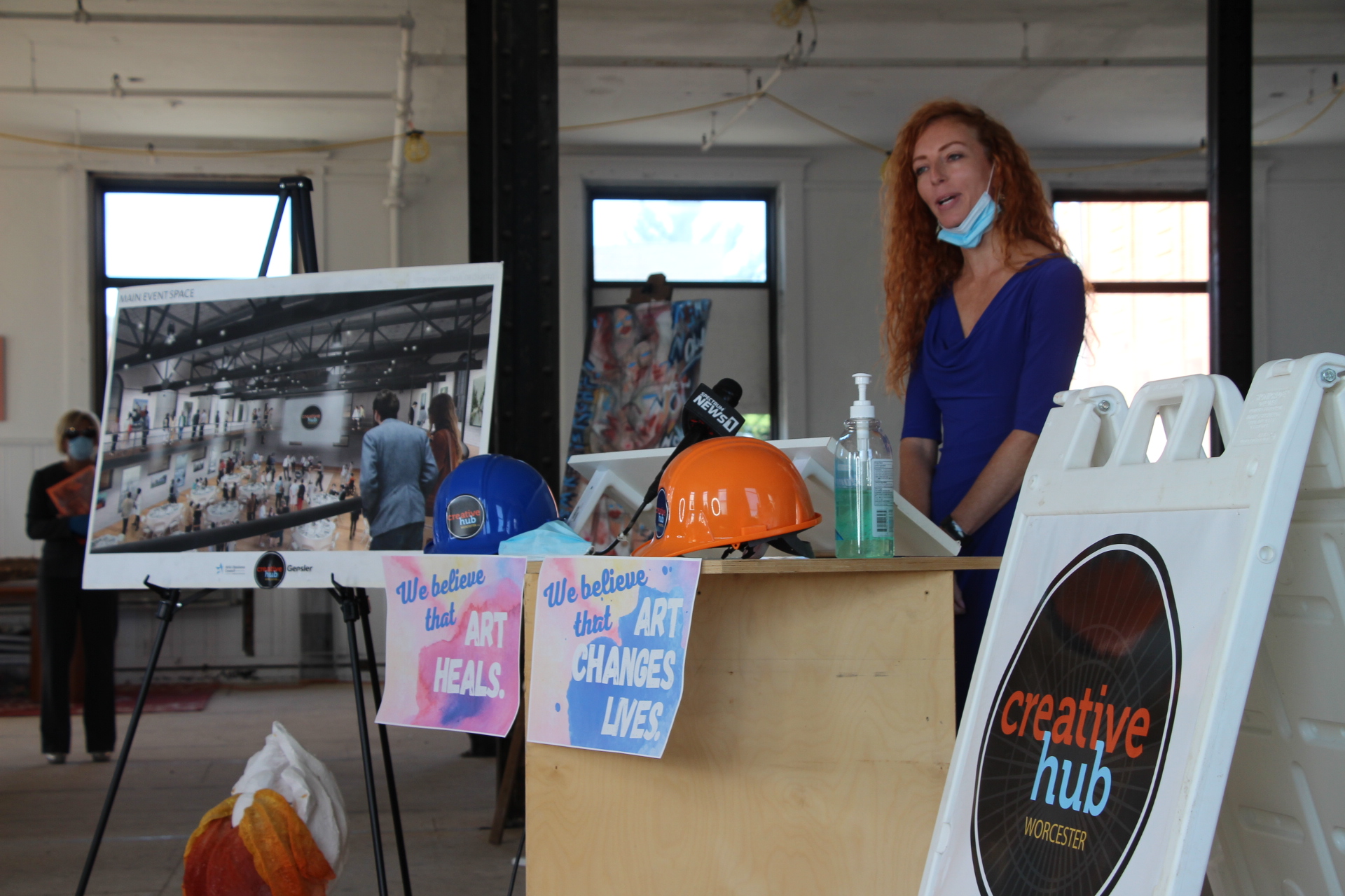A look inside the renovation at Creative Hub Community Arts Center ...