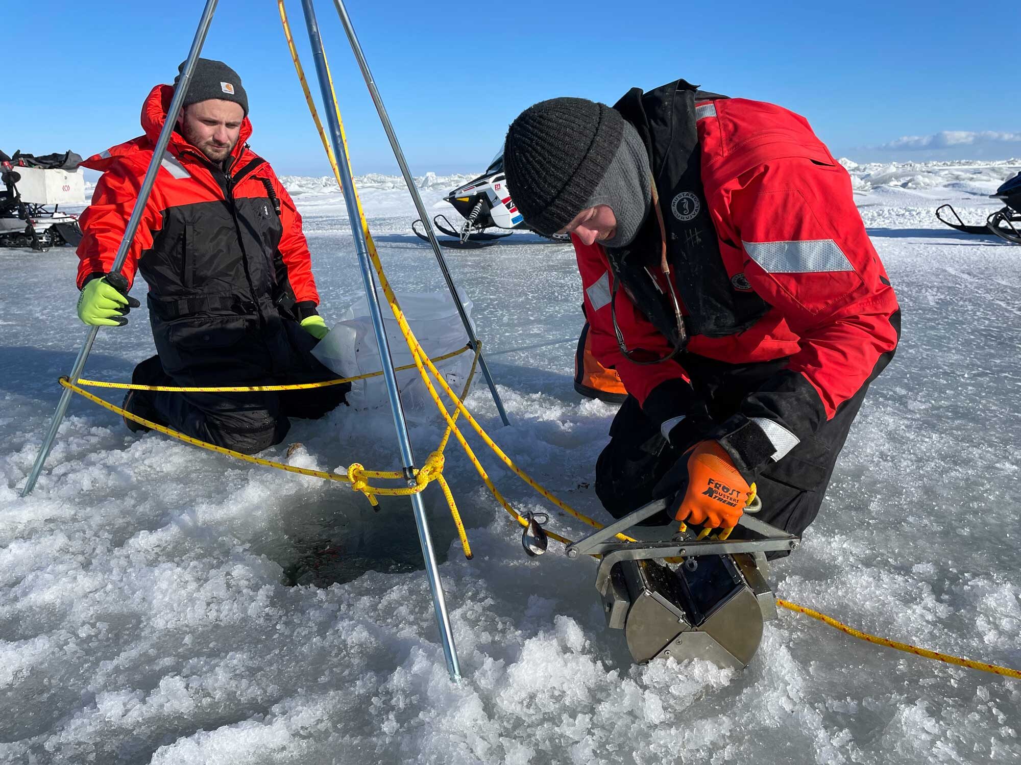 Scientists sample Saginaw Bay during 'Winter Grab' - mlive.com