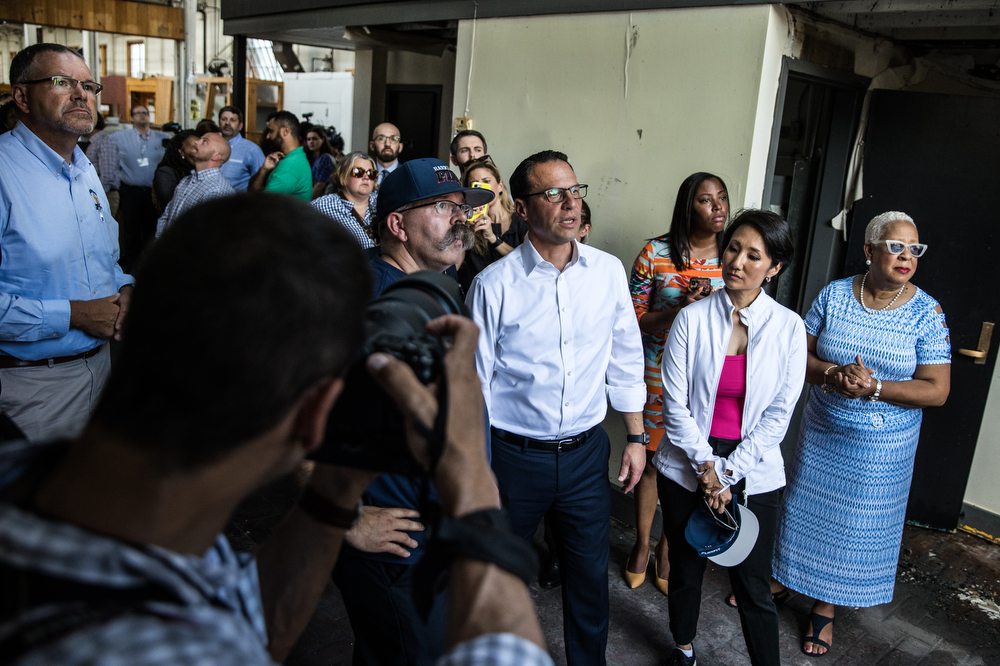 A look inside Broad Street Market fire damage and Gov. Shapiro press ...