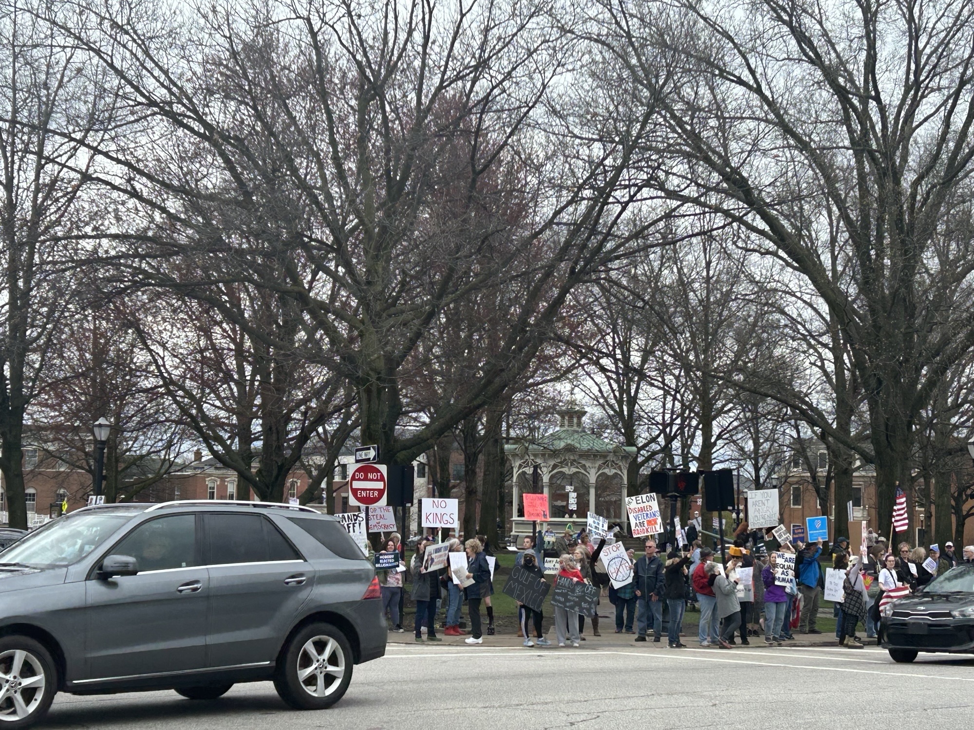 Medina Square protest - cleveland.com