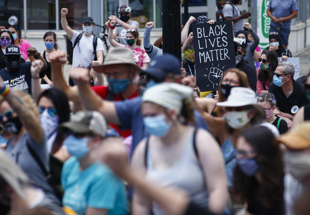 Circle of Peace protest in Easton on June 7, 2020 - lehighvalleylive.com
