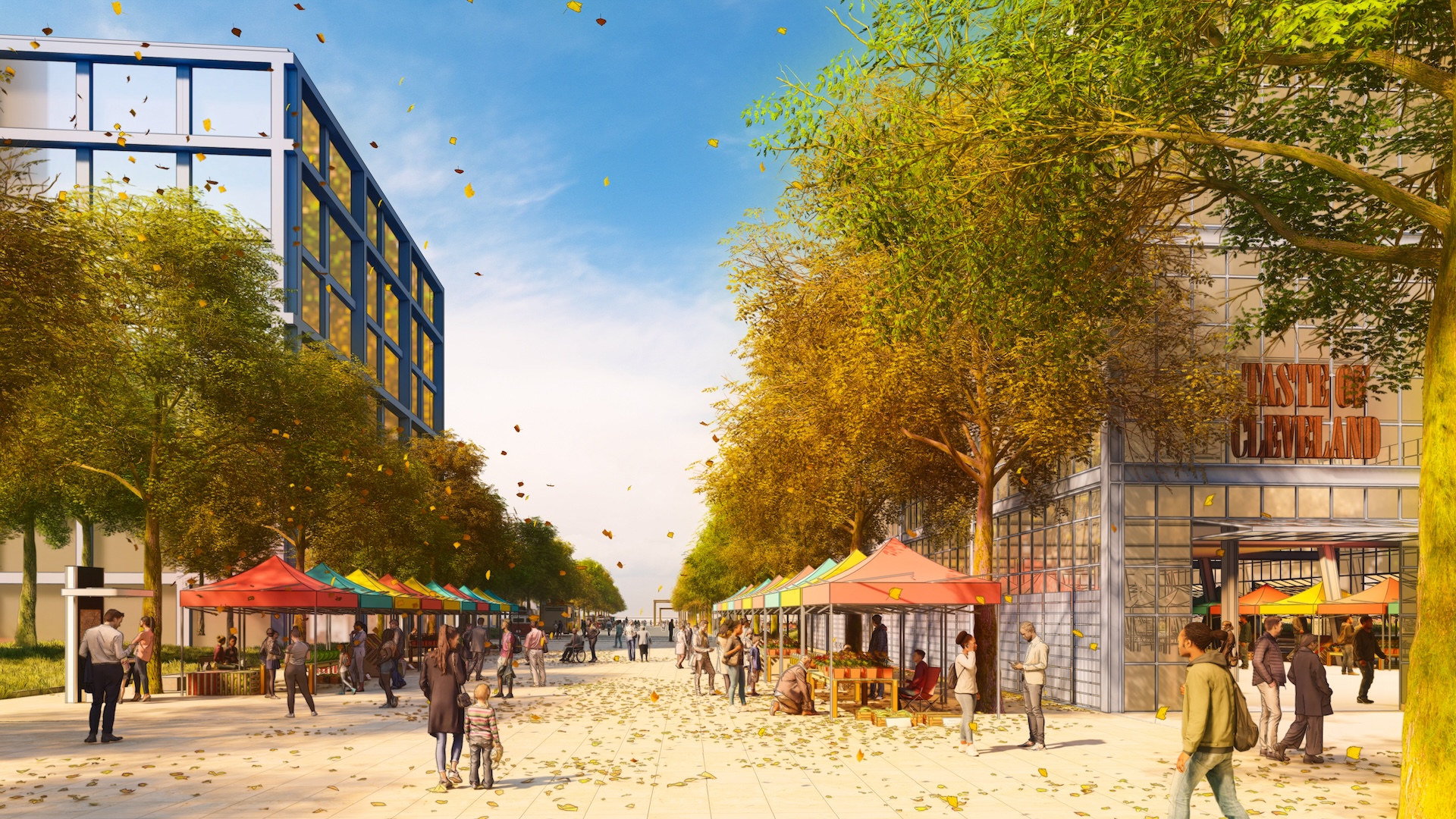 Latest plans for downtown Cleveland lakefront at 60% completion ...