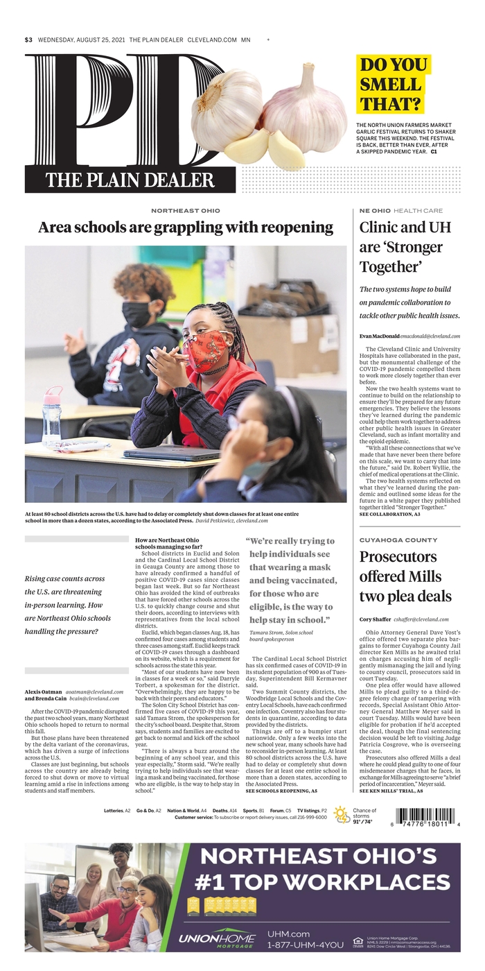 2021 Plain Dealer front page images: Part 2 - cleveland.com