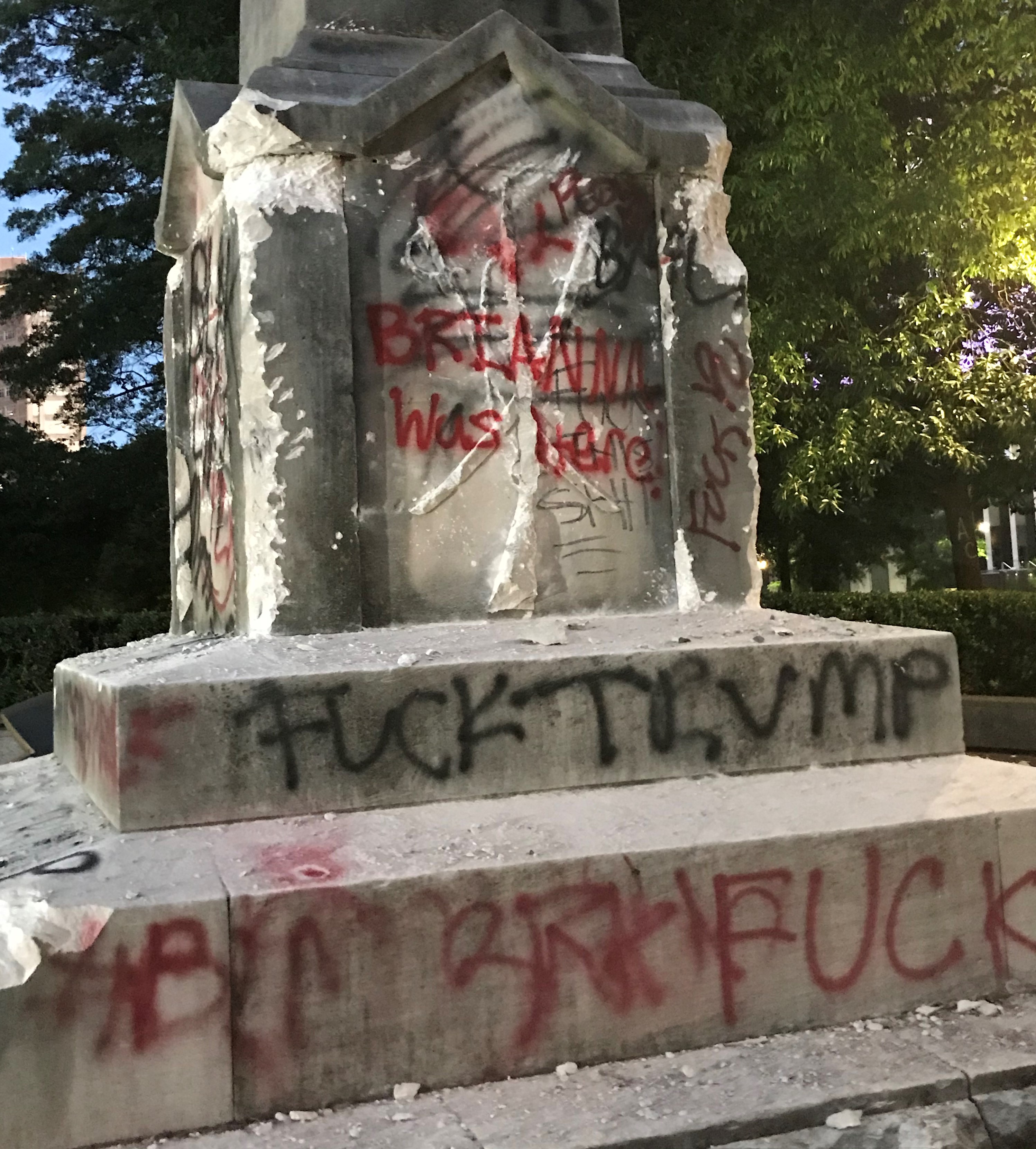 History of vandalized Linn Park monuments - al.com
