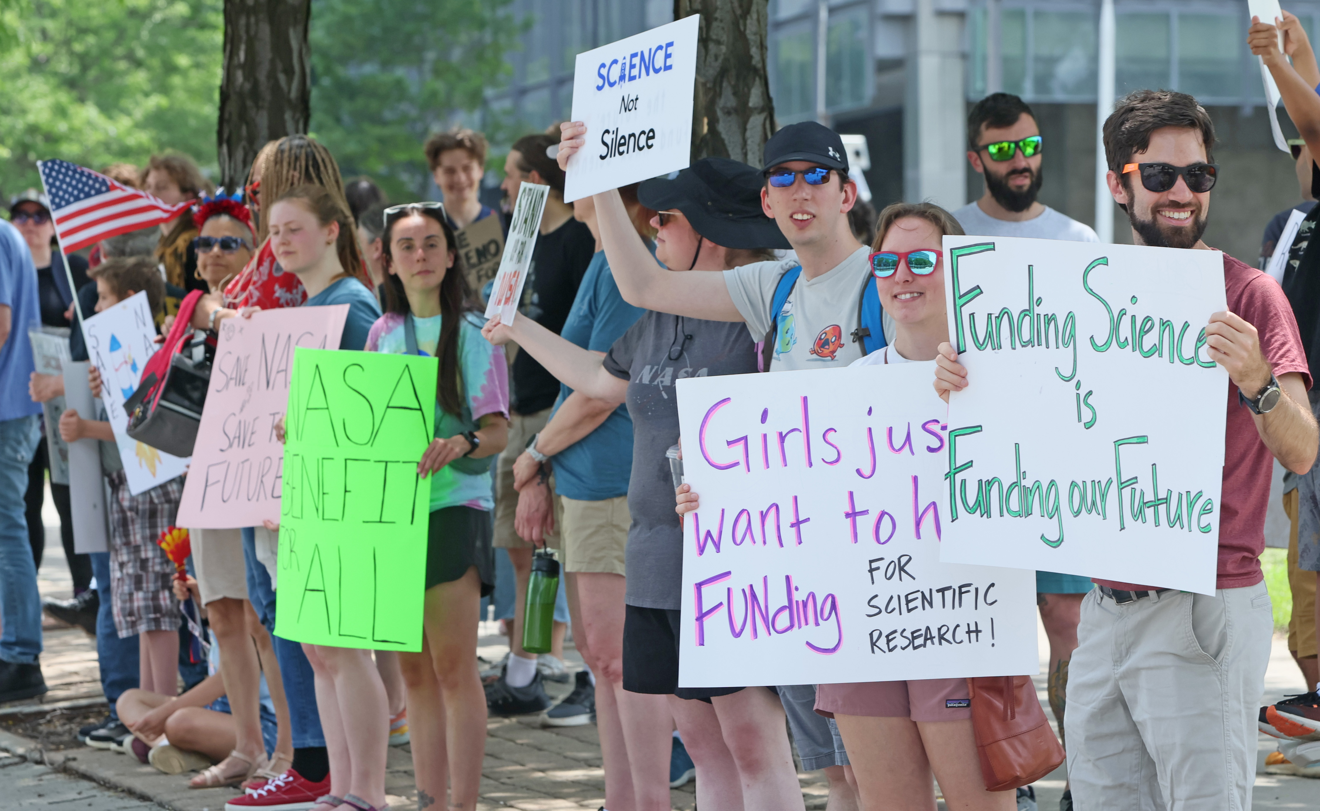 Cleveland protest against the proposed cuts to NASA in 2026 - cleveland.com