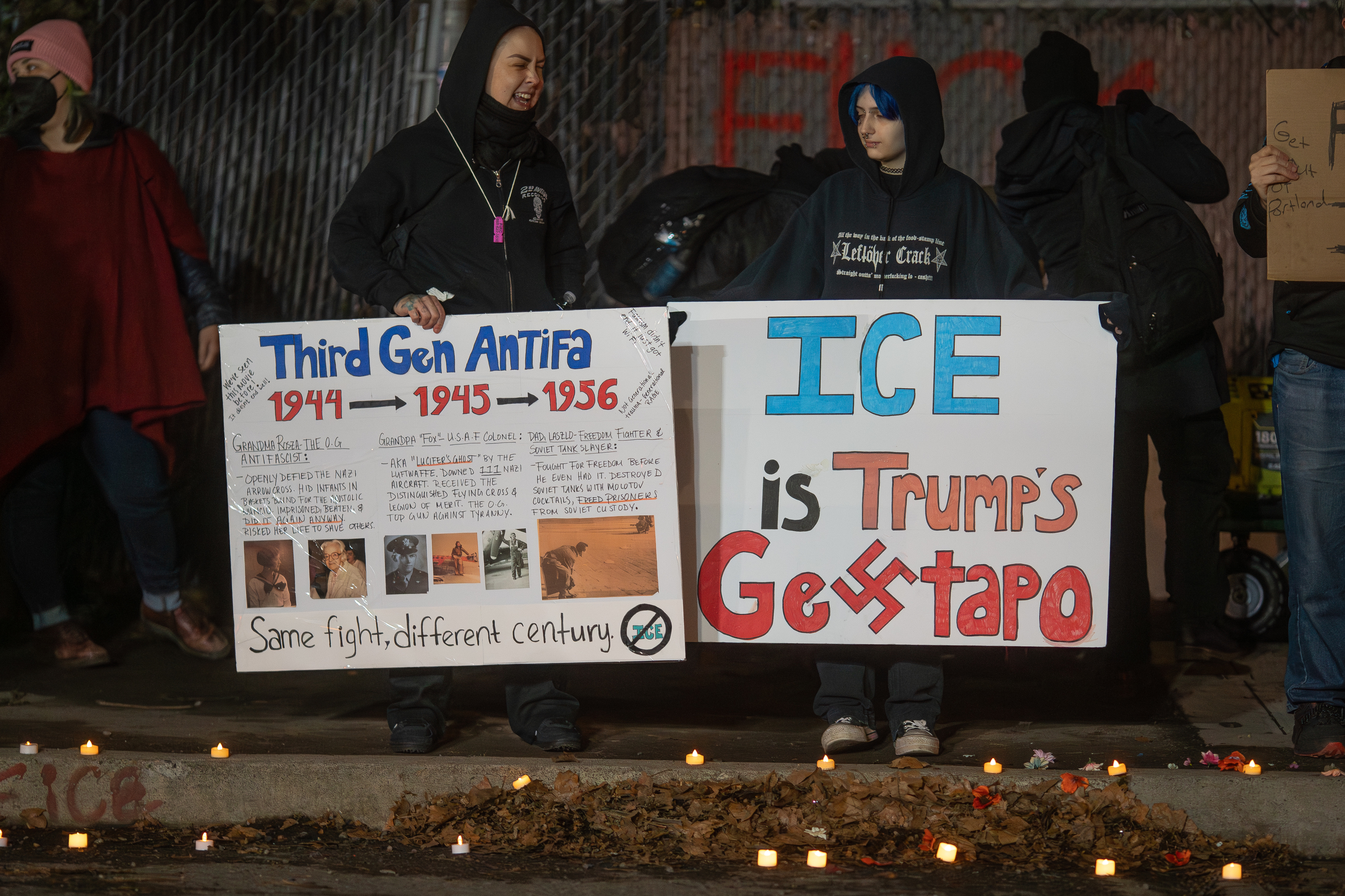 Frog Brigade closes day of protests at ICE building - oregonlive.com
