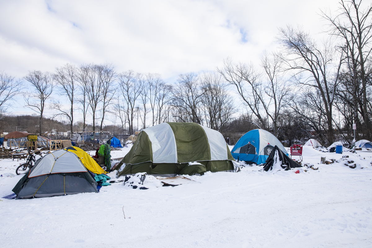 Mills Street homeless encampment in Kalamazoo - mlive.com