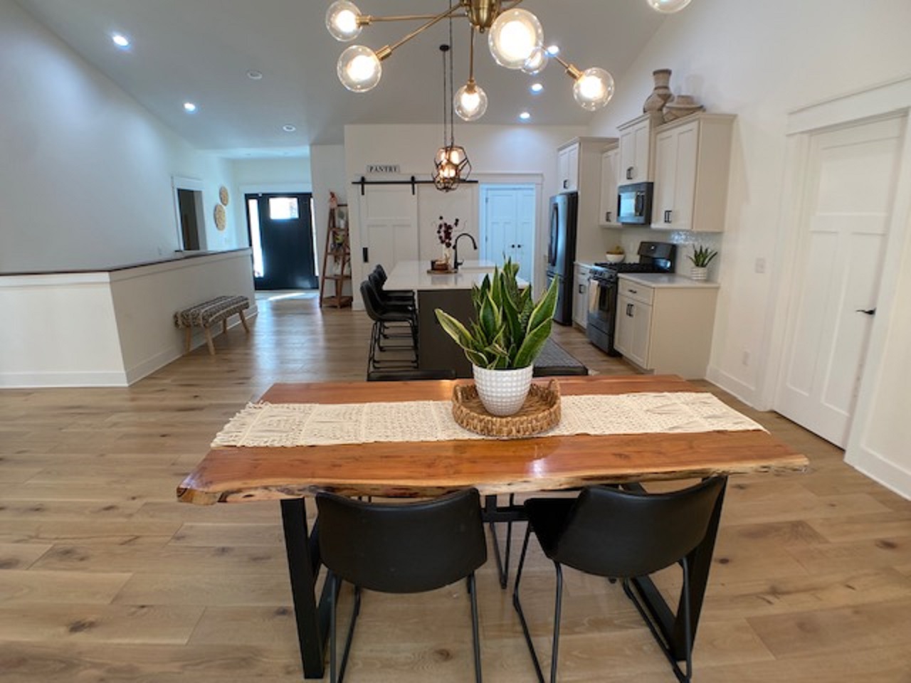 See inside modern split ranch-style home surrounded by woods, Pine ...