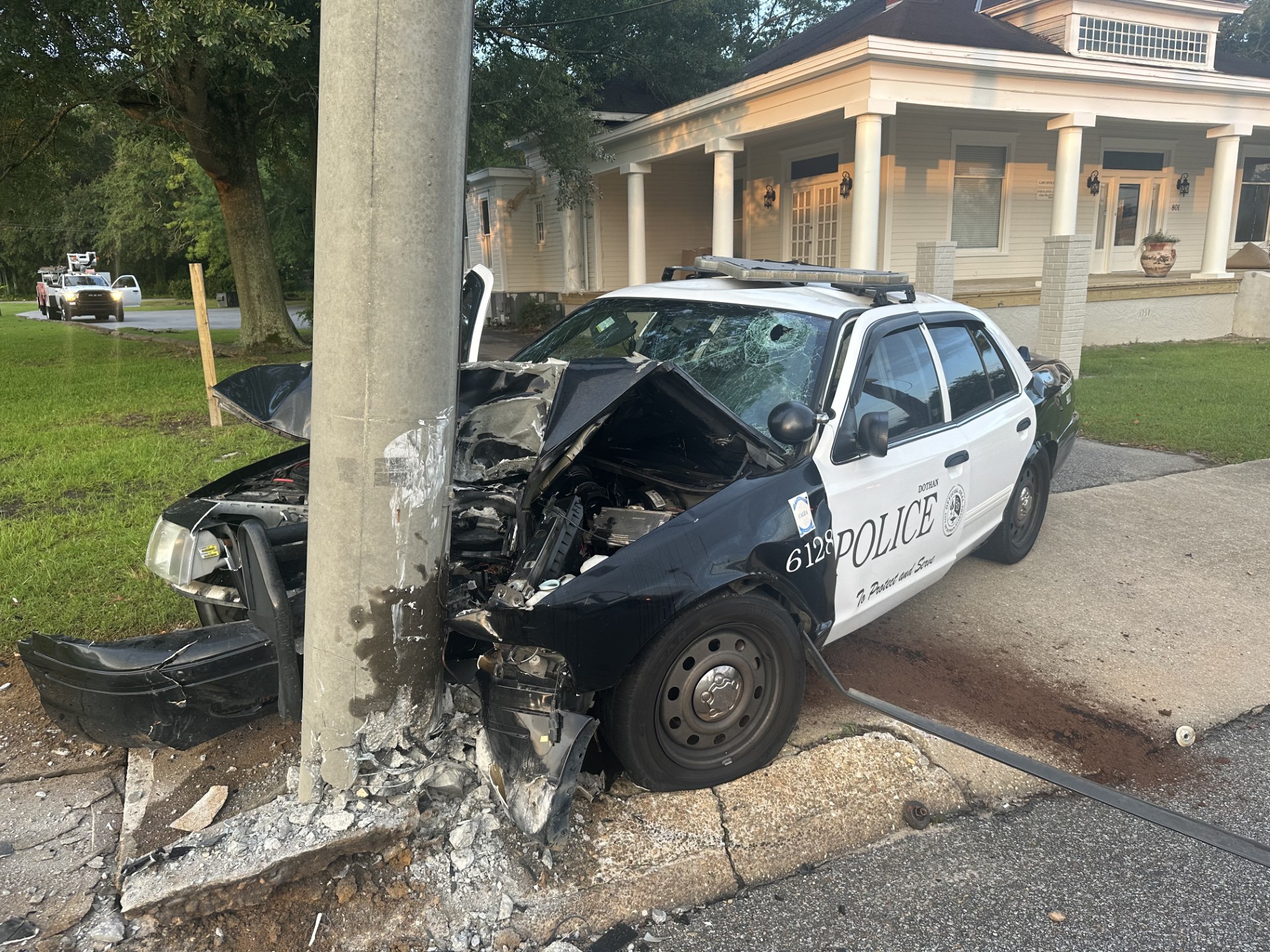 Police Cars Crash