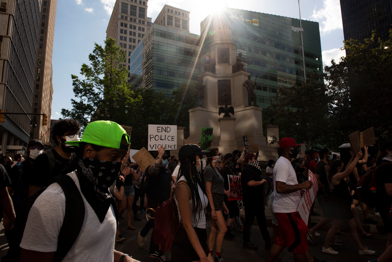 Nonviolent protesters march and dance in the city of Detroit - mlive.com