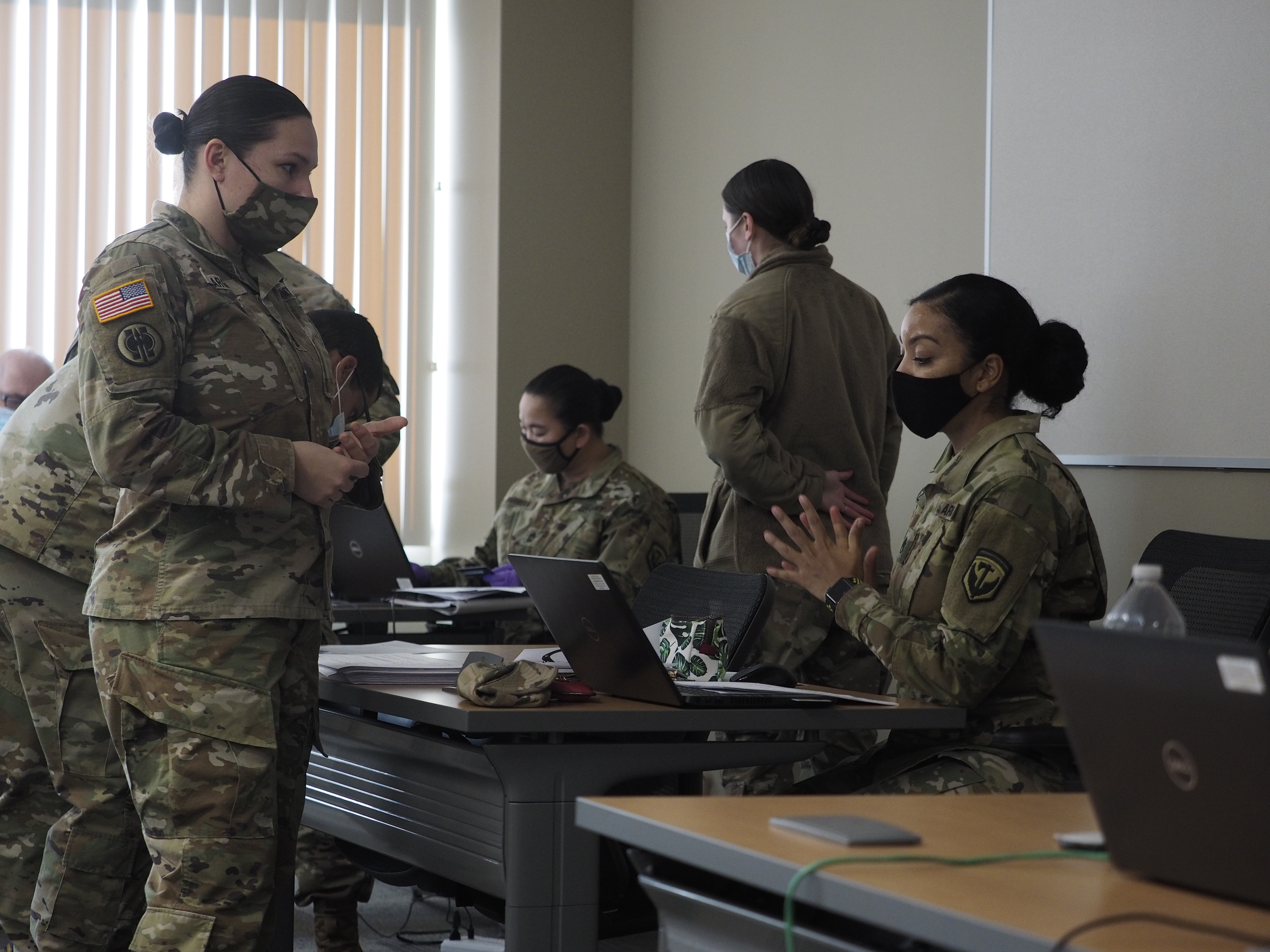 Members of the N.J. National Guard are inprocessed for deployment to ...