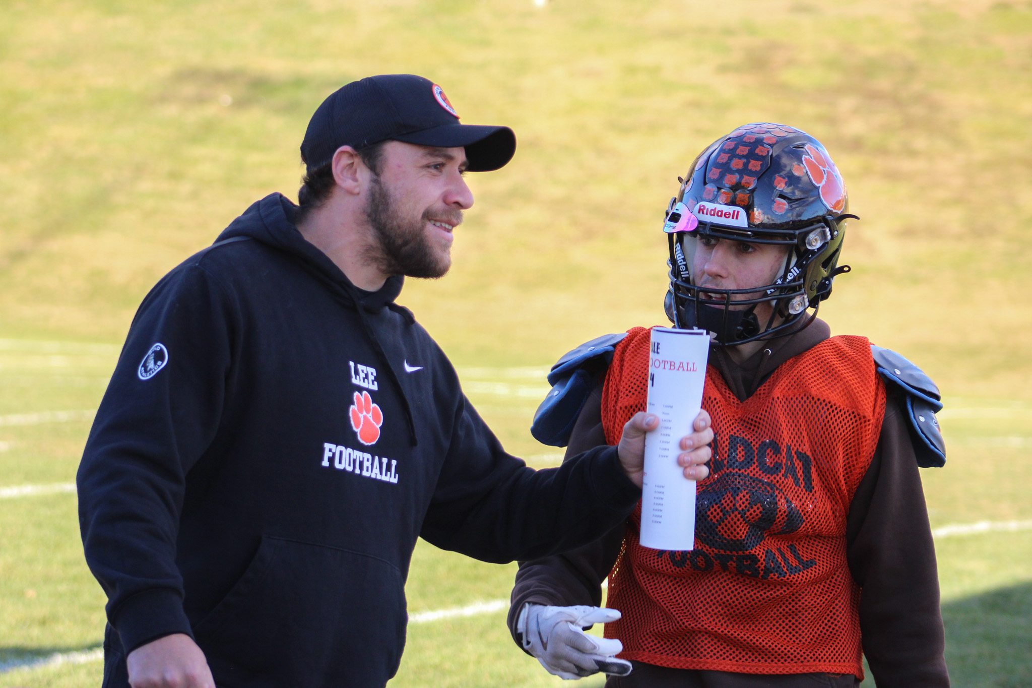 Tom Salinetti, Head Coach of the Lee High School football team ...