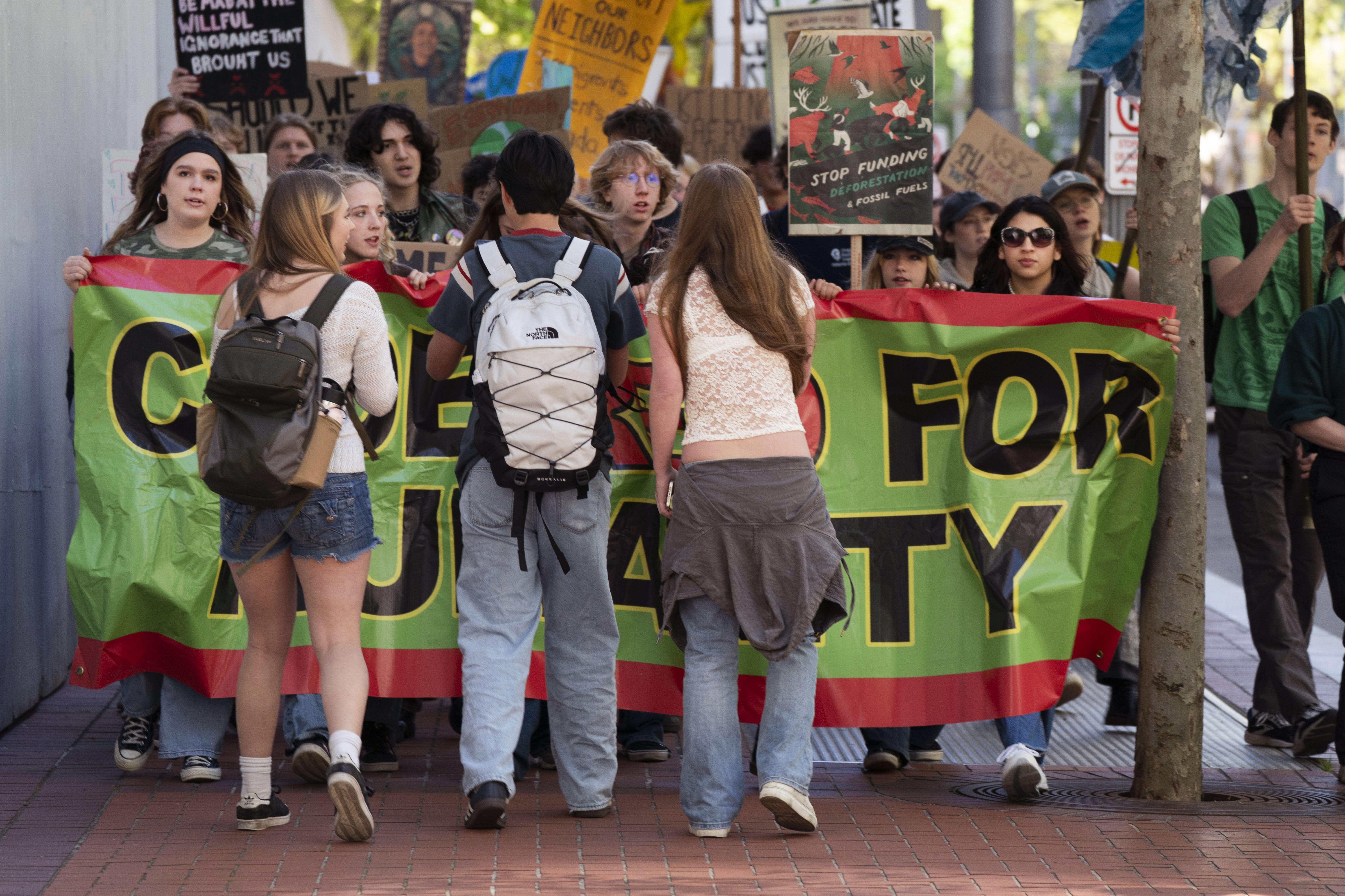 Portland Youth Climate Strike at City Hall for Earth Day rally ...