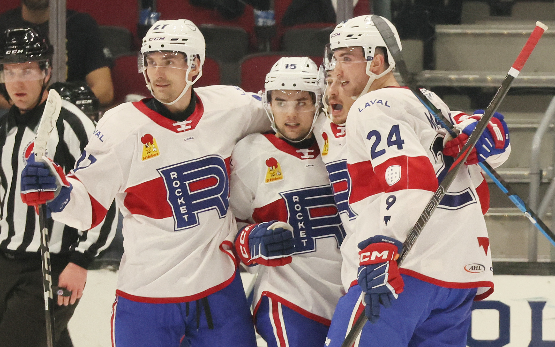 Cleveland Monsters vs. Laval Rocket in game 1 of AHL's North Division ...