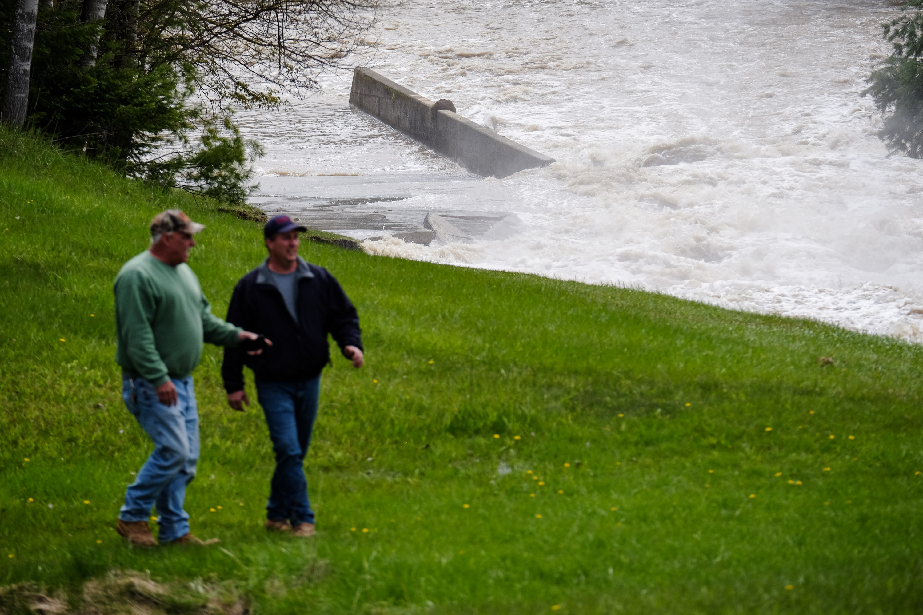 Heavy rains cause Forest Lake dam spillway to overflow - mlive.com