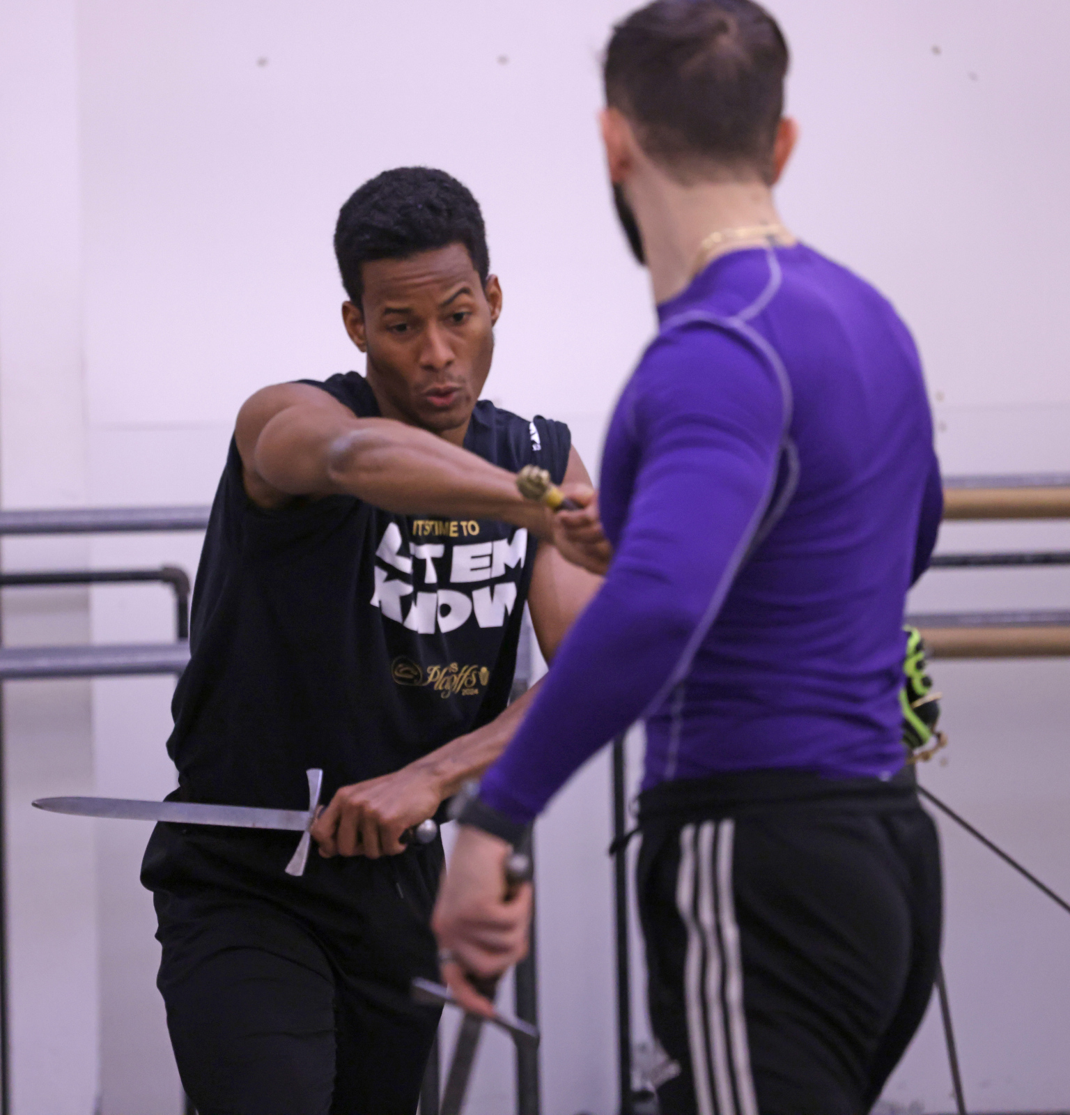 Cleveland Ballet sword-fighting training - cleveland.com