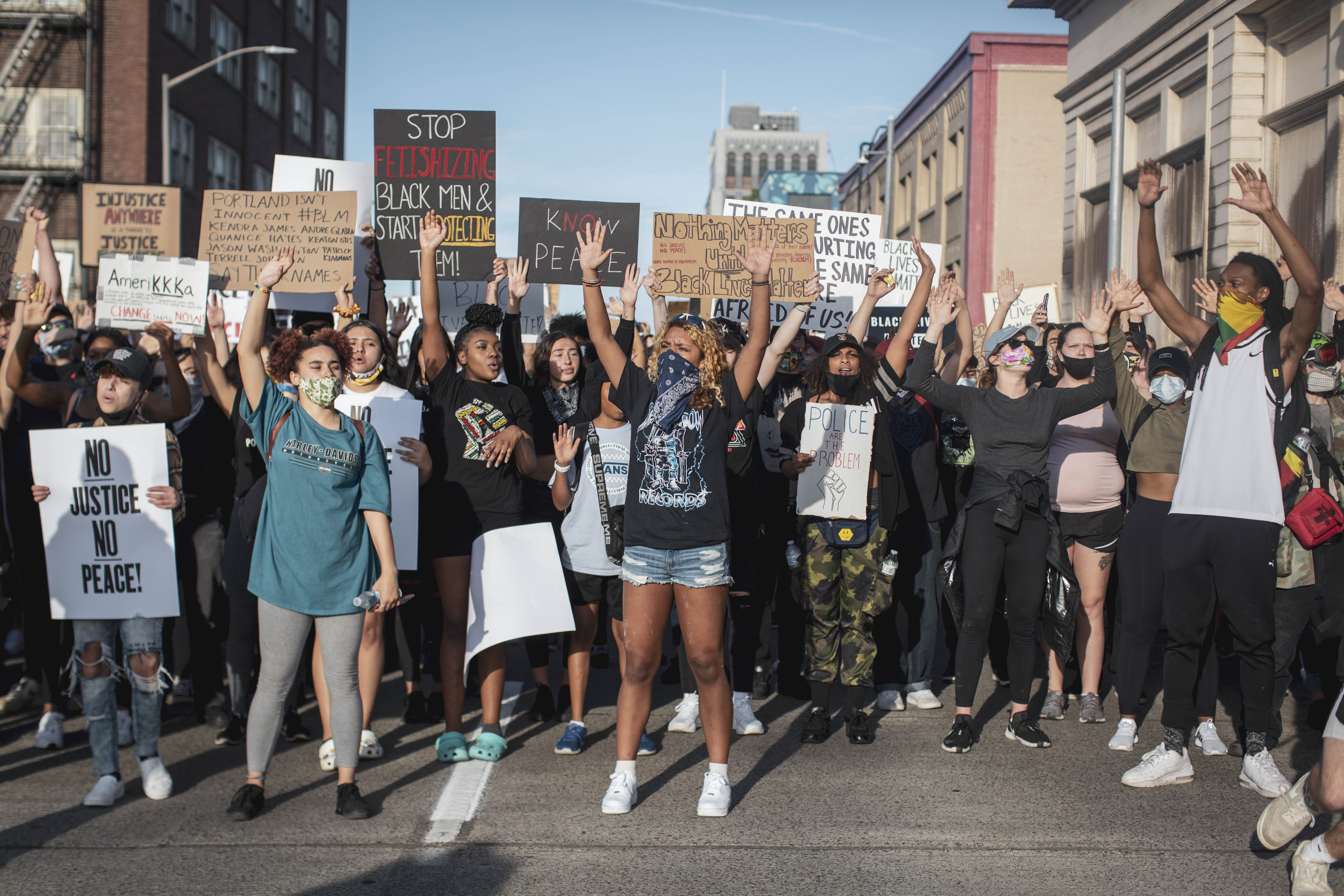 Portland protests continue for 8th night in response to killing of ...