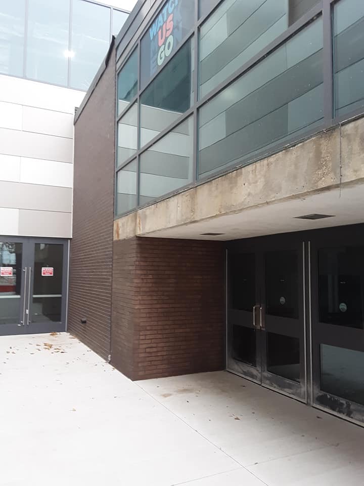 New entry facade at Mercy Health Arena - mlive.com