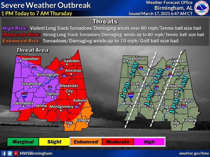 Severe weather expected in Alabama - al.com