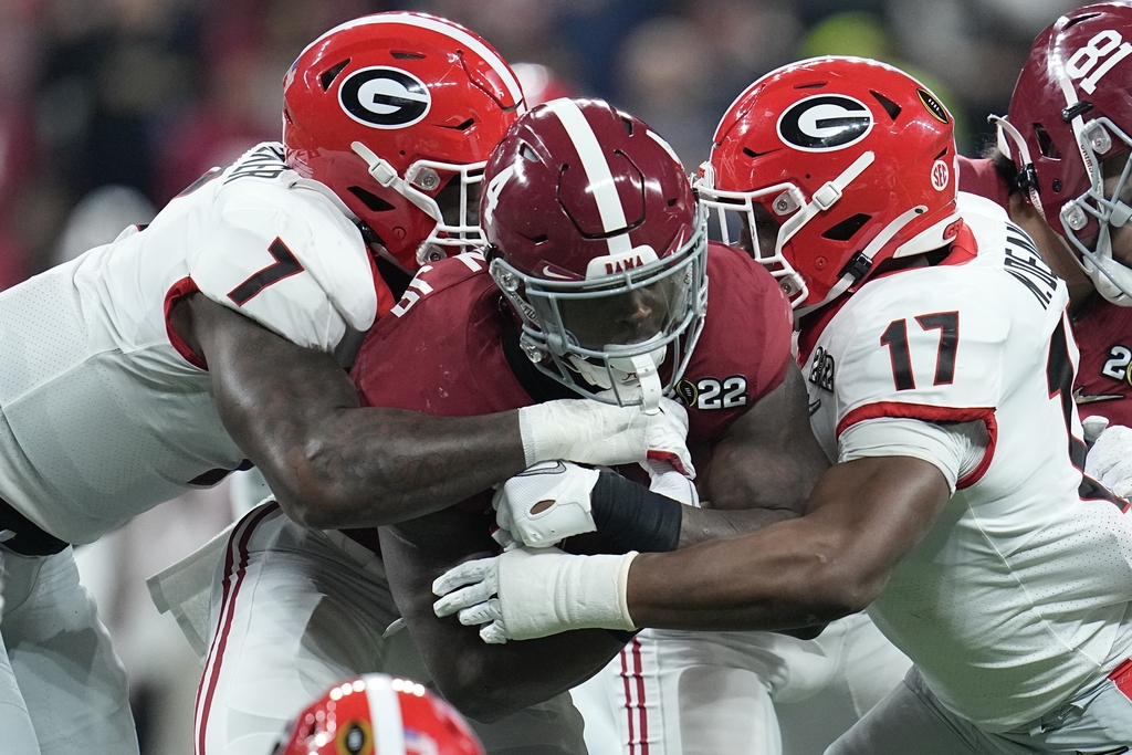Alabama vs. Georgia in CFP national championship, Jan. 10, 2022 ...