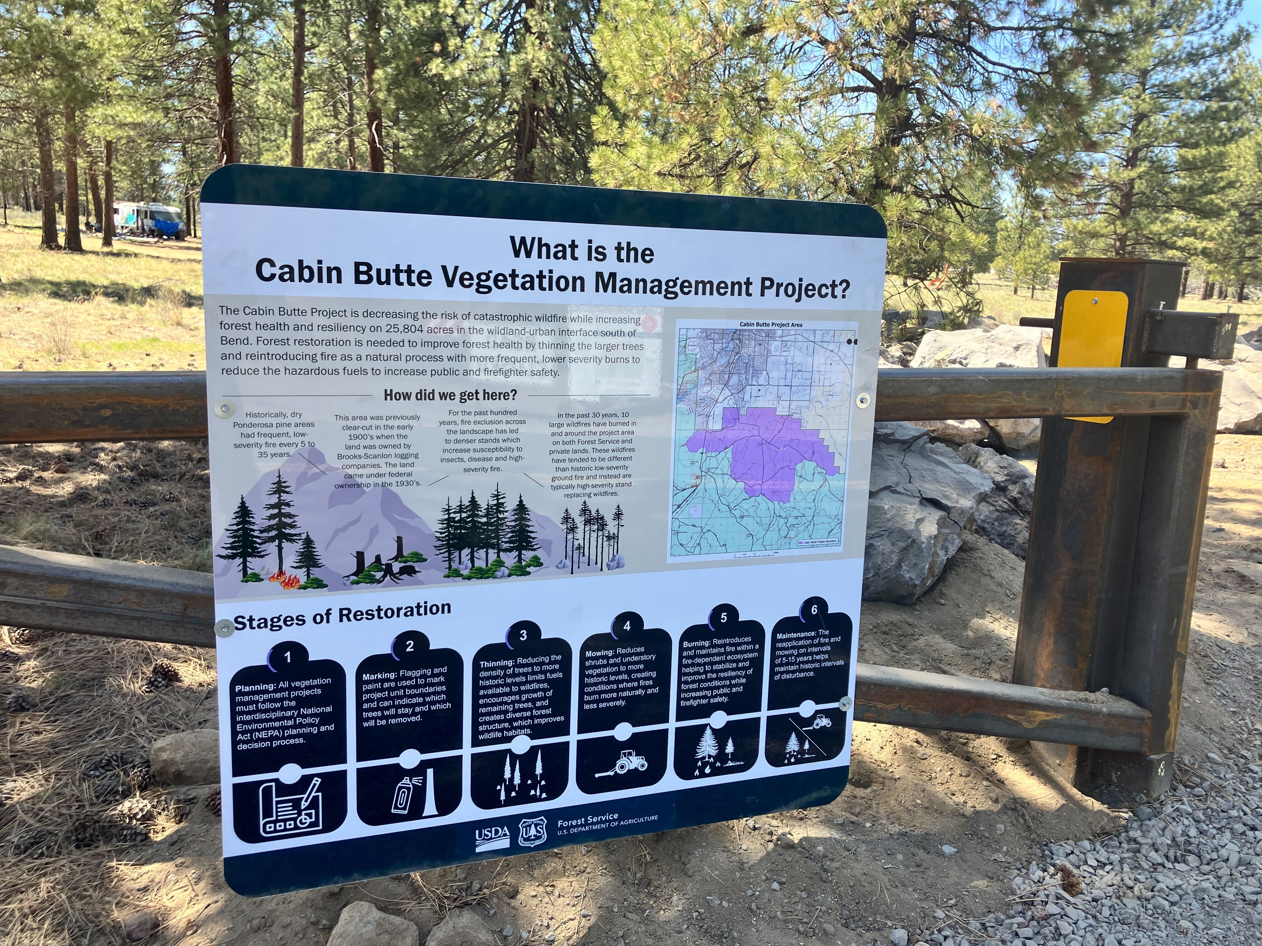Day before closure of Deschutes National Forest's Cabin Butte area ...