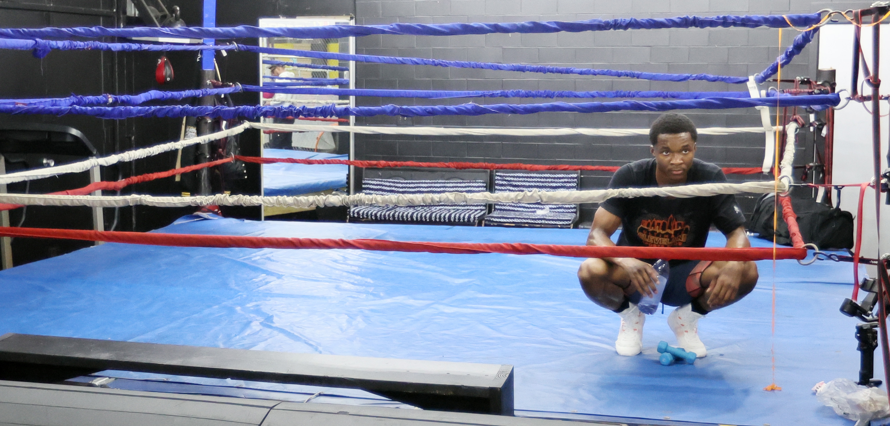 Abdullah Mason trains for his upcoming fight June 7, 2025, against ...