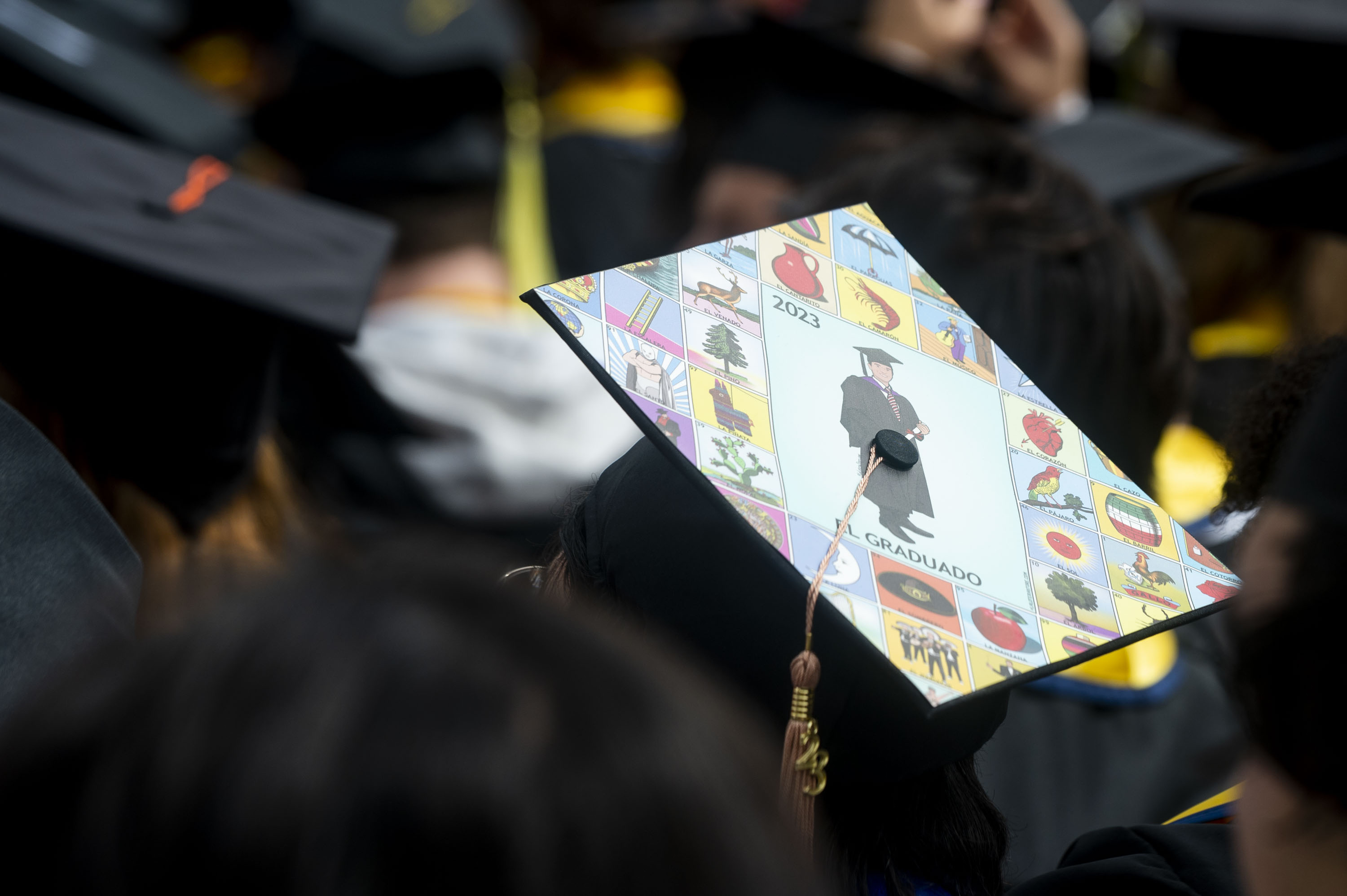 50 decorated caps from University of Michigan Spring Commencement ...