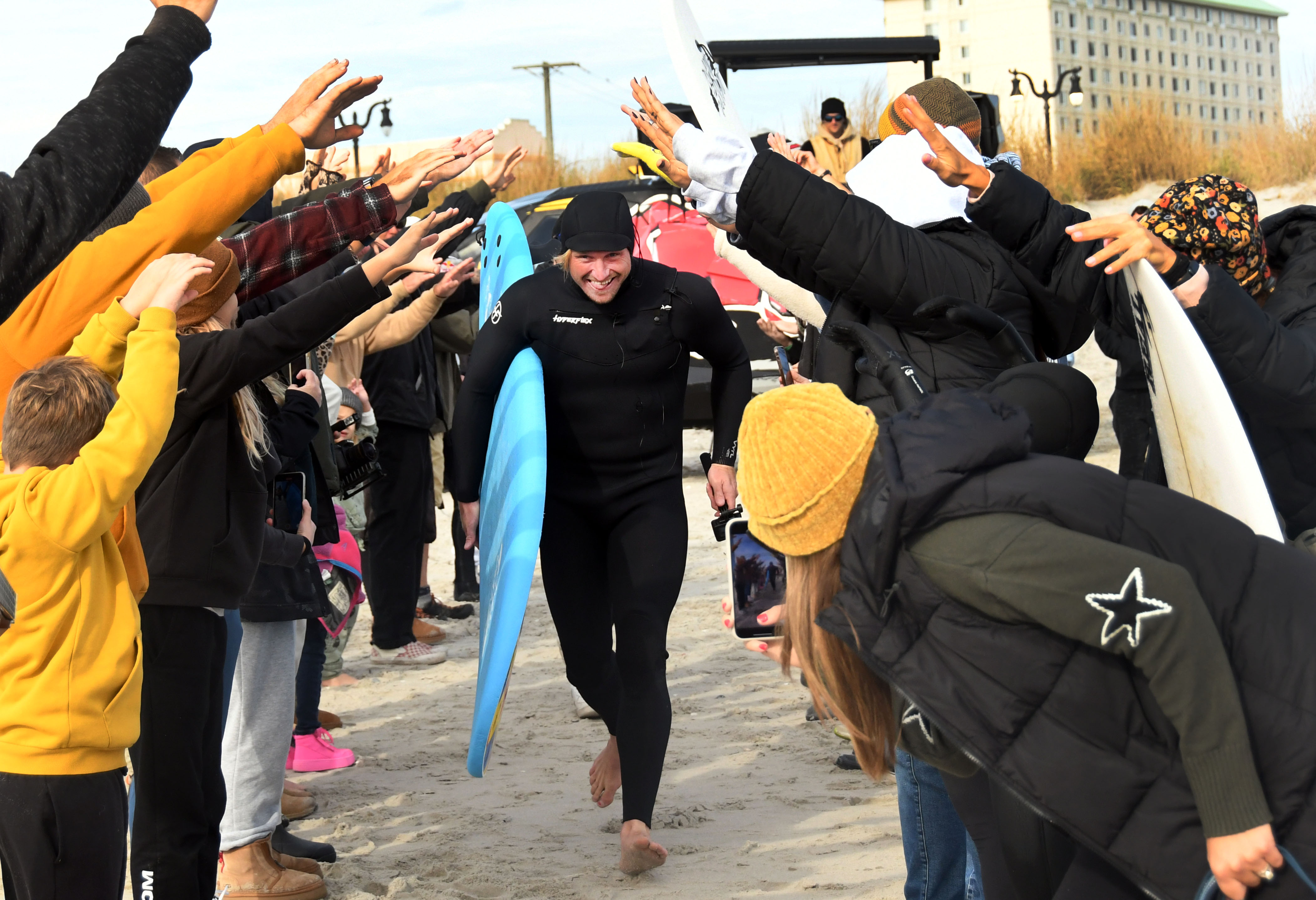 NJ surfer hits Atlantic City waves during “7 Seas in 7 Days” surfing ...
