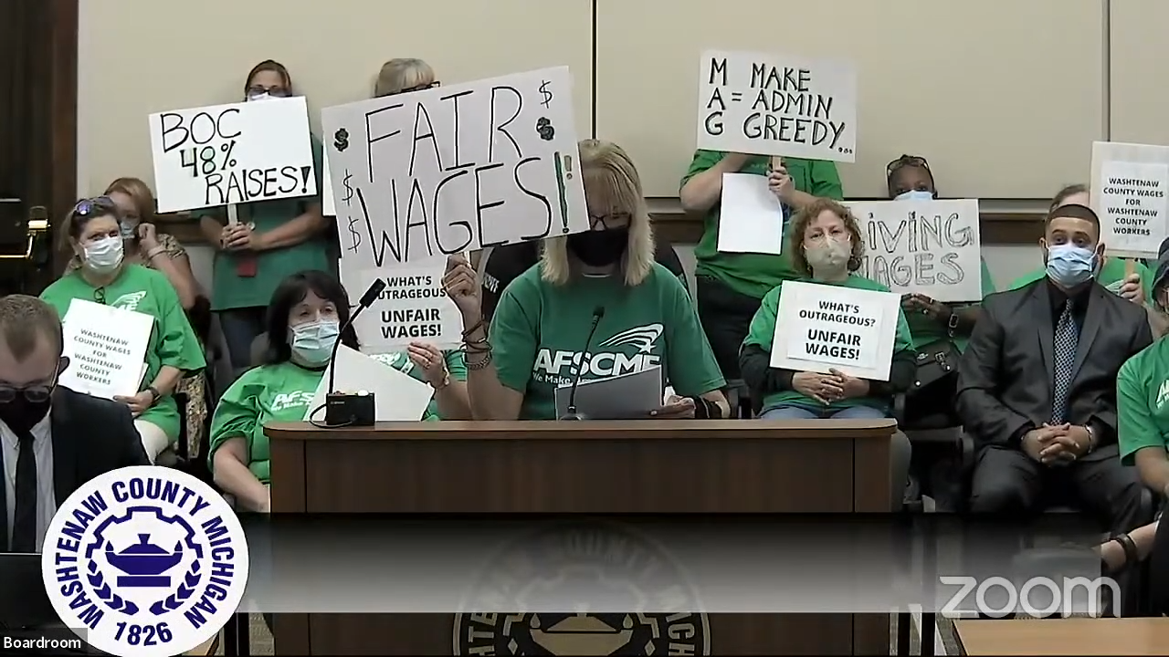 Washtenaw County workers demand wage increases - mlive.com