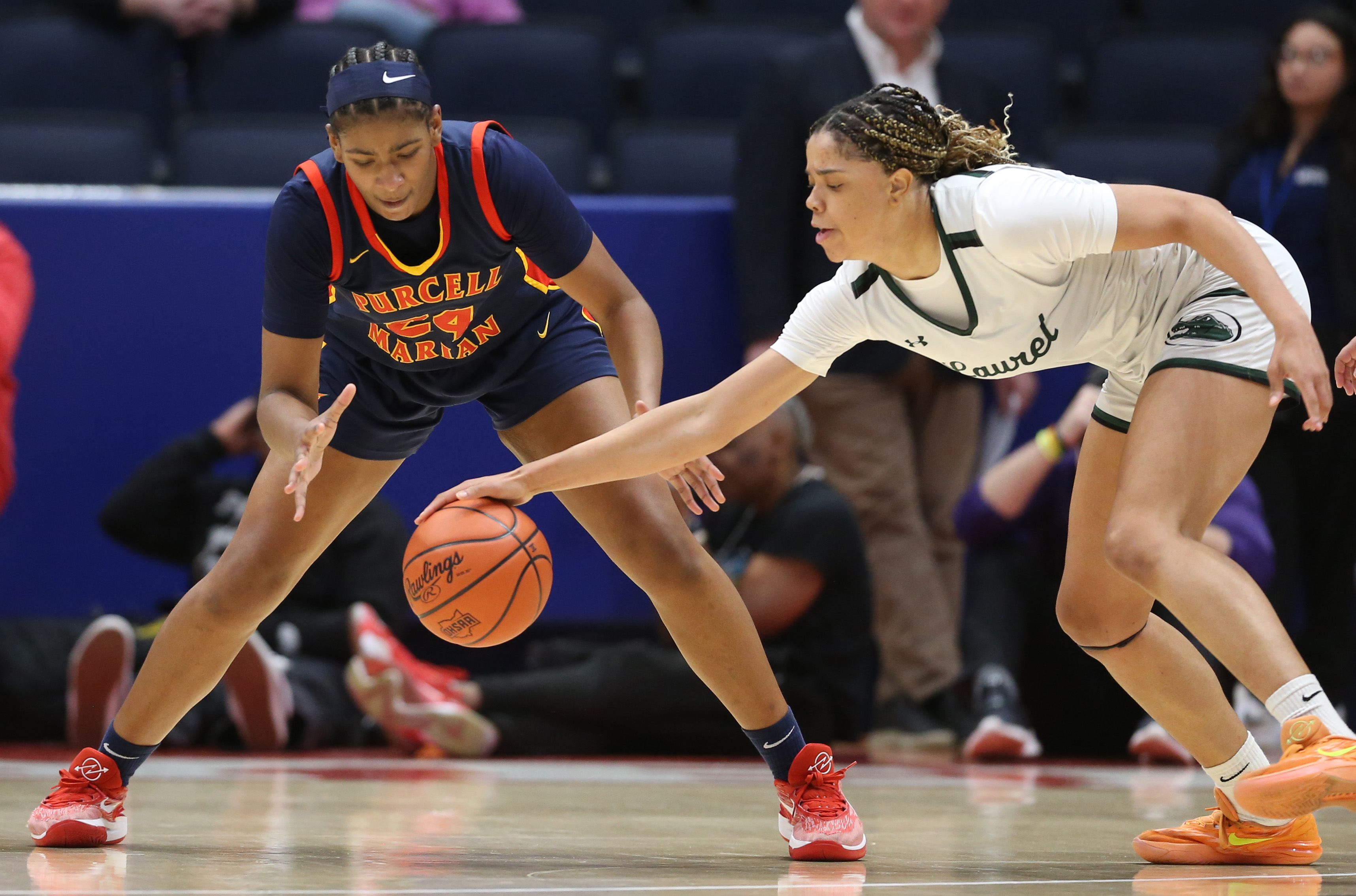 High school girls basketball D2 final: Laurel vs. Purcell Marian, March ...