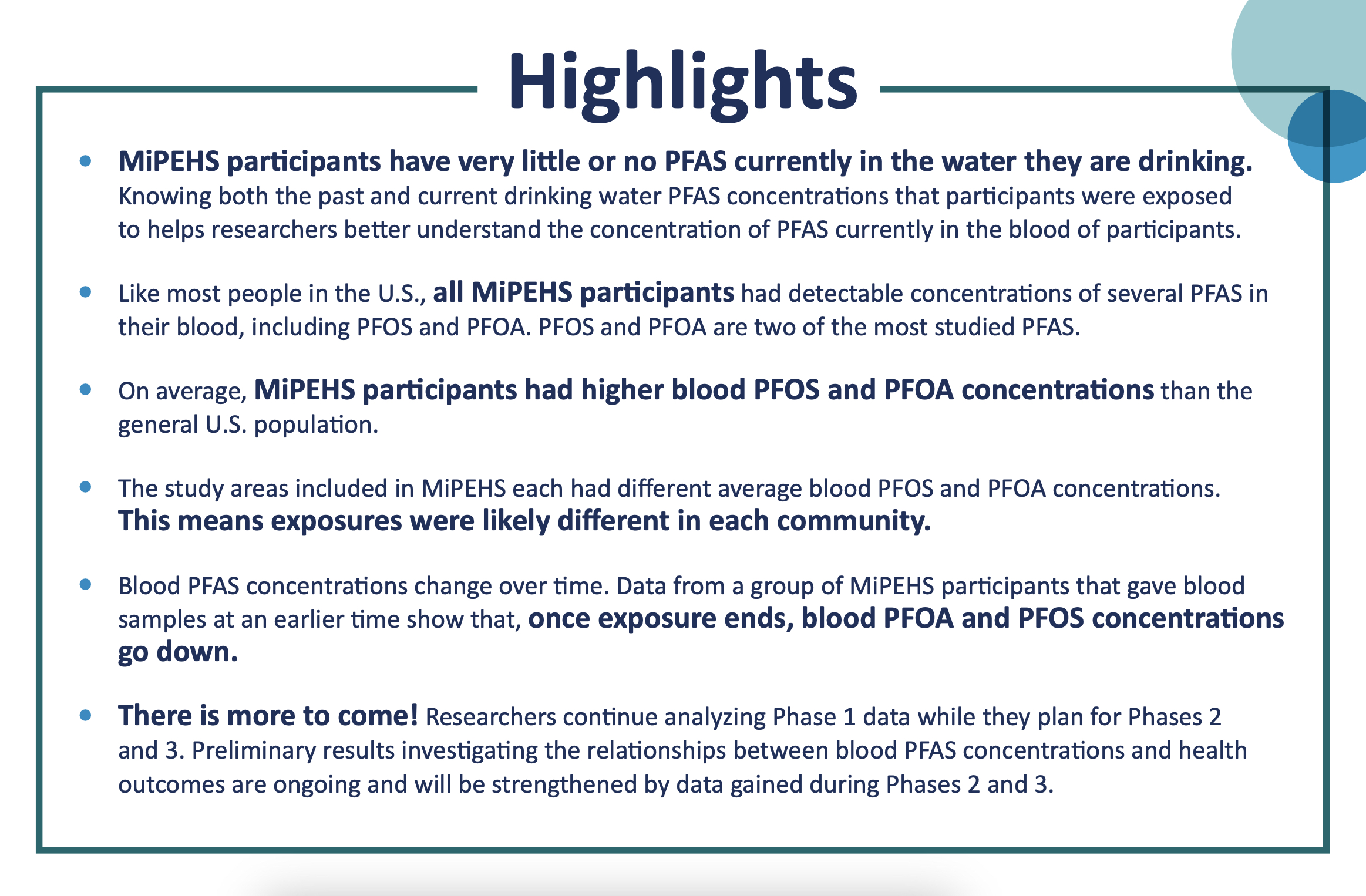 Michigan MiPEHS PFAS study - mlive.com