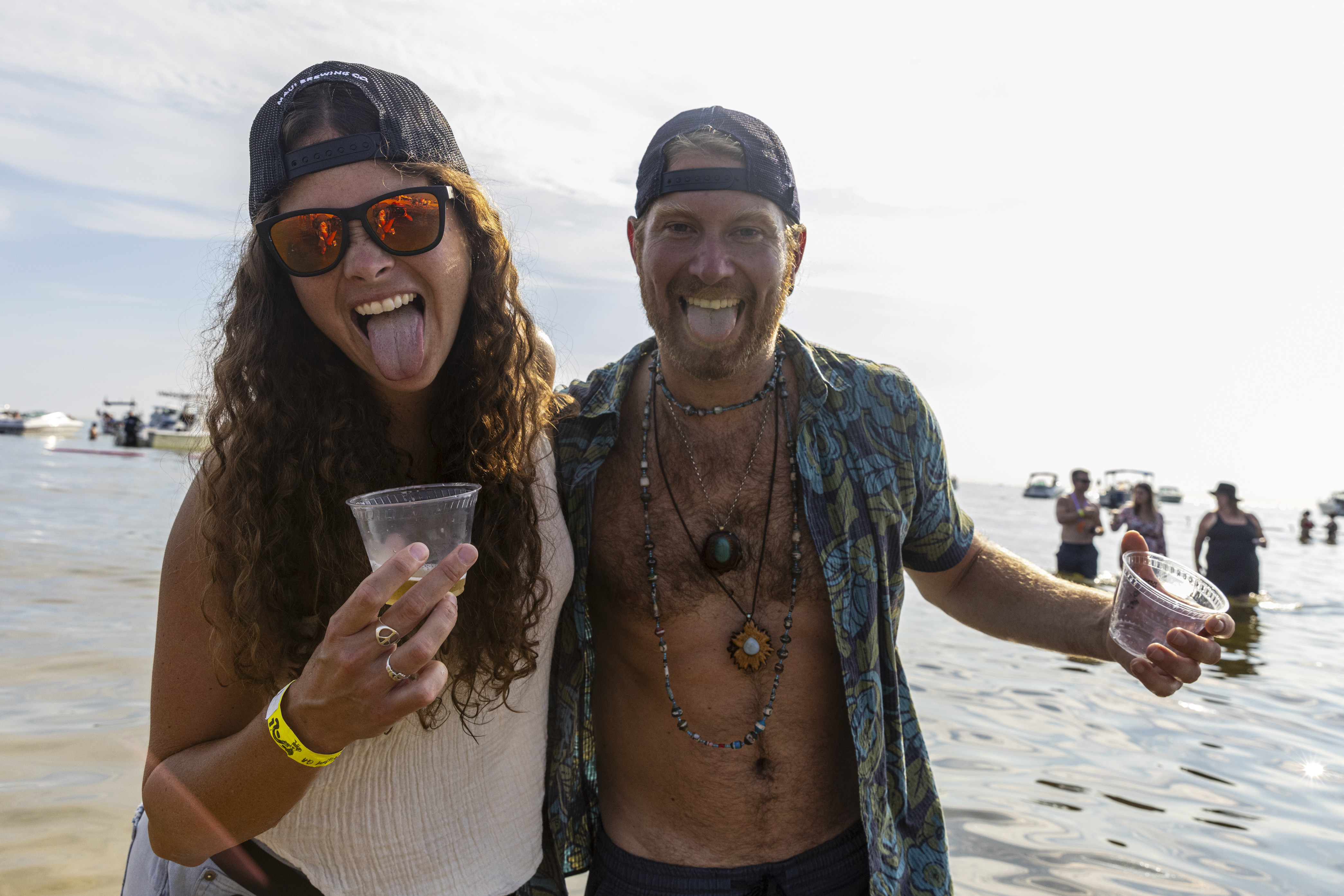 Thousands pack Lake Michigan beach for Burning Foot Beer Festival 2024 ...