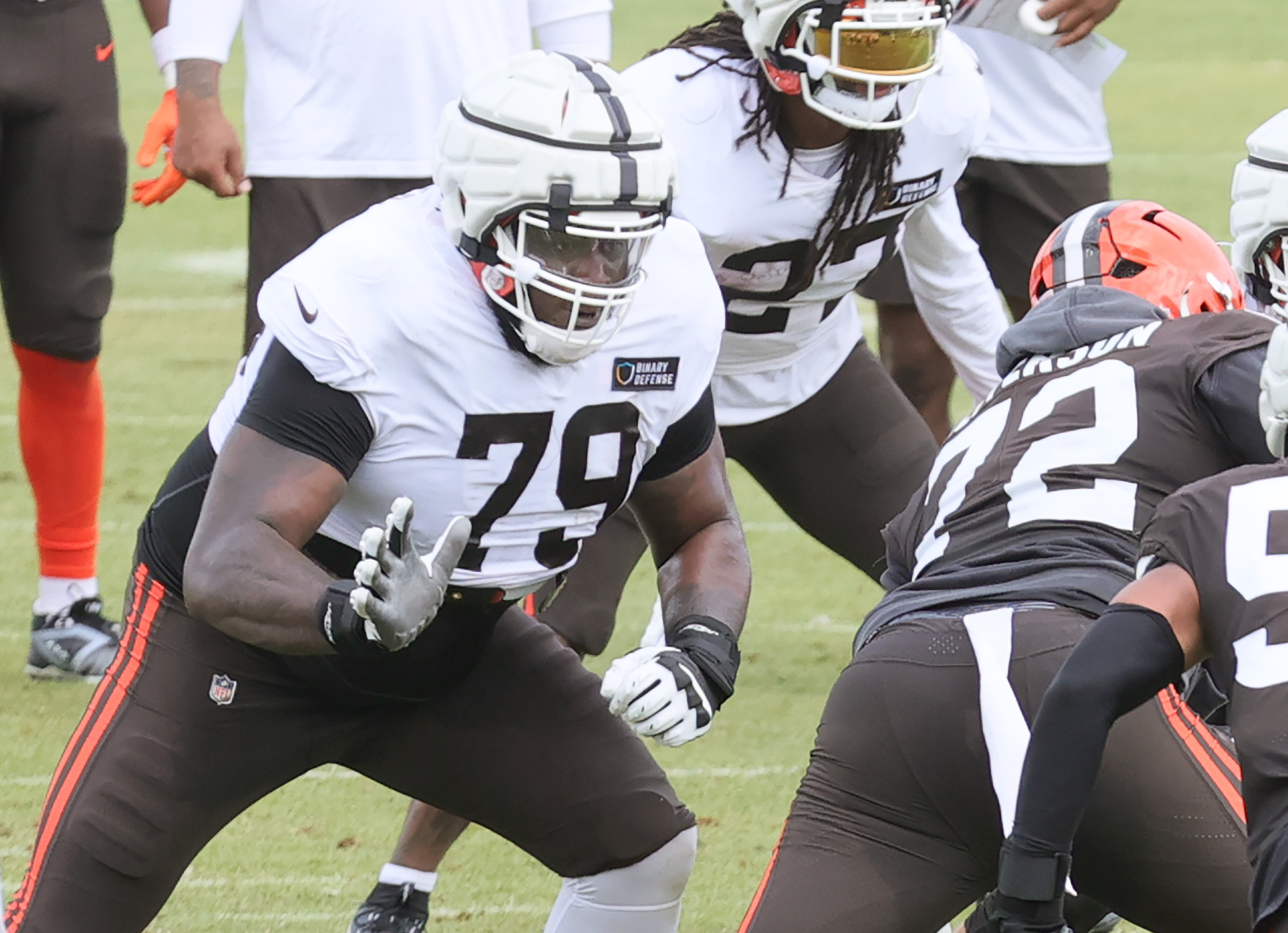 Cleveland Browns offensive tackle Dewand Jones, August 1, 2024 ...