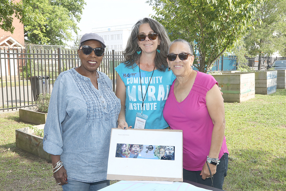 The Mason Square Library Paint Party sponsored by the Community Mural ...