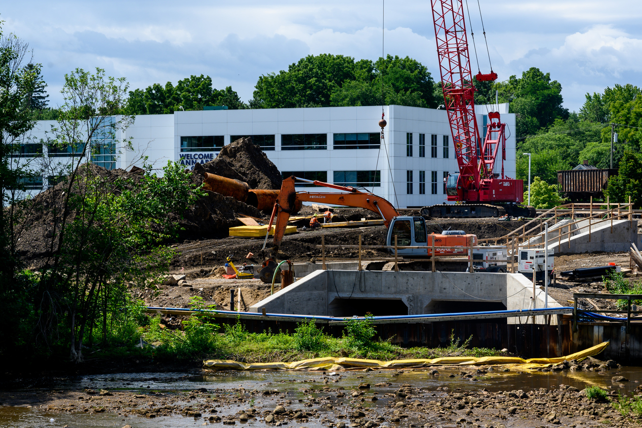 Culverts complete, pedestrian tunnel under construction near Argo Dam ...
