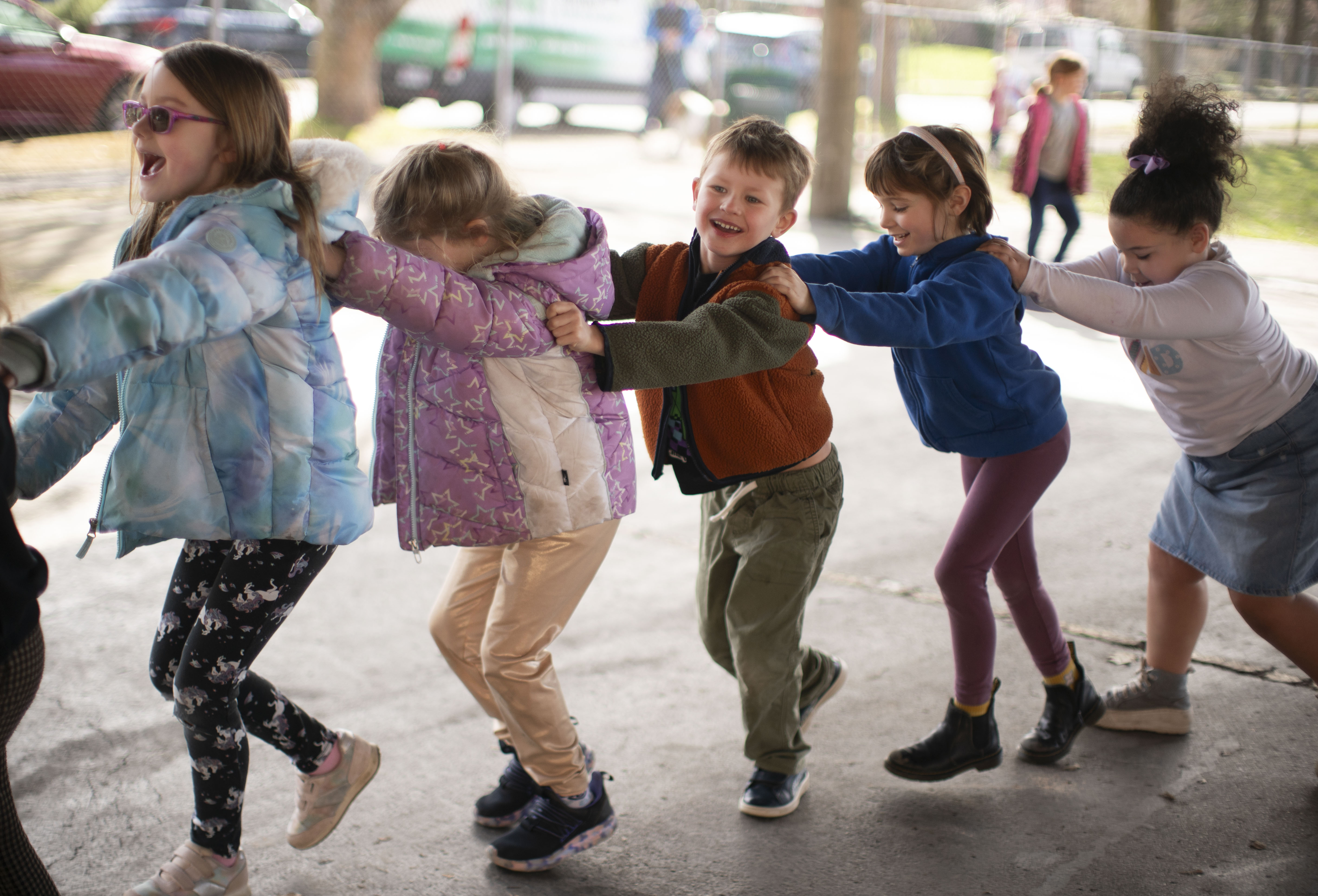 Outdoor dance party at Sabin Elementary School in Northeast Portland ...
