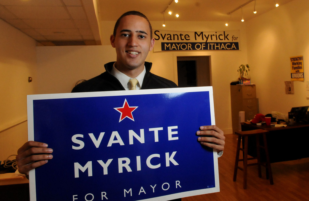 Svante Myrick, Ithaca's youngest mayor, moving on to new job - syracuse.com