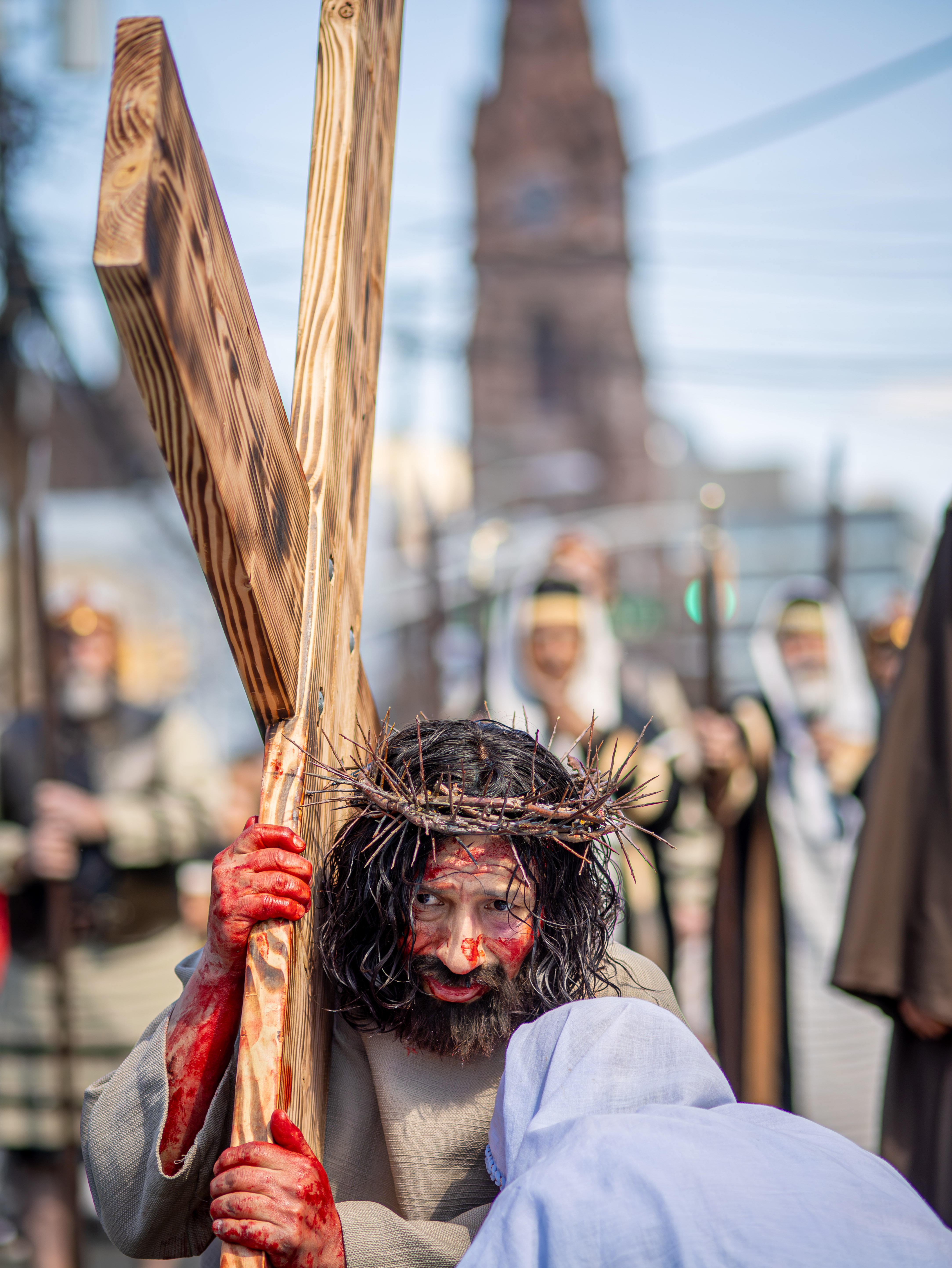 Reenactment of the Passion of Christ through the streets of Paterson ...