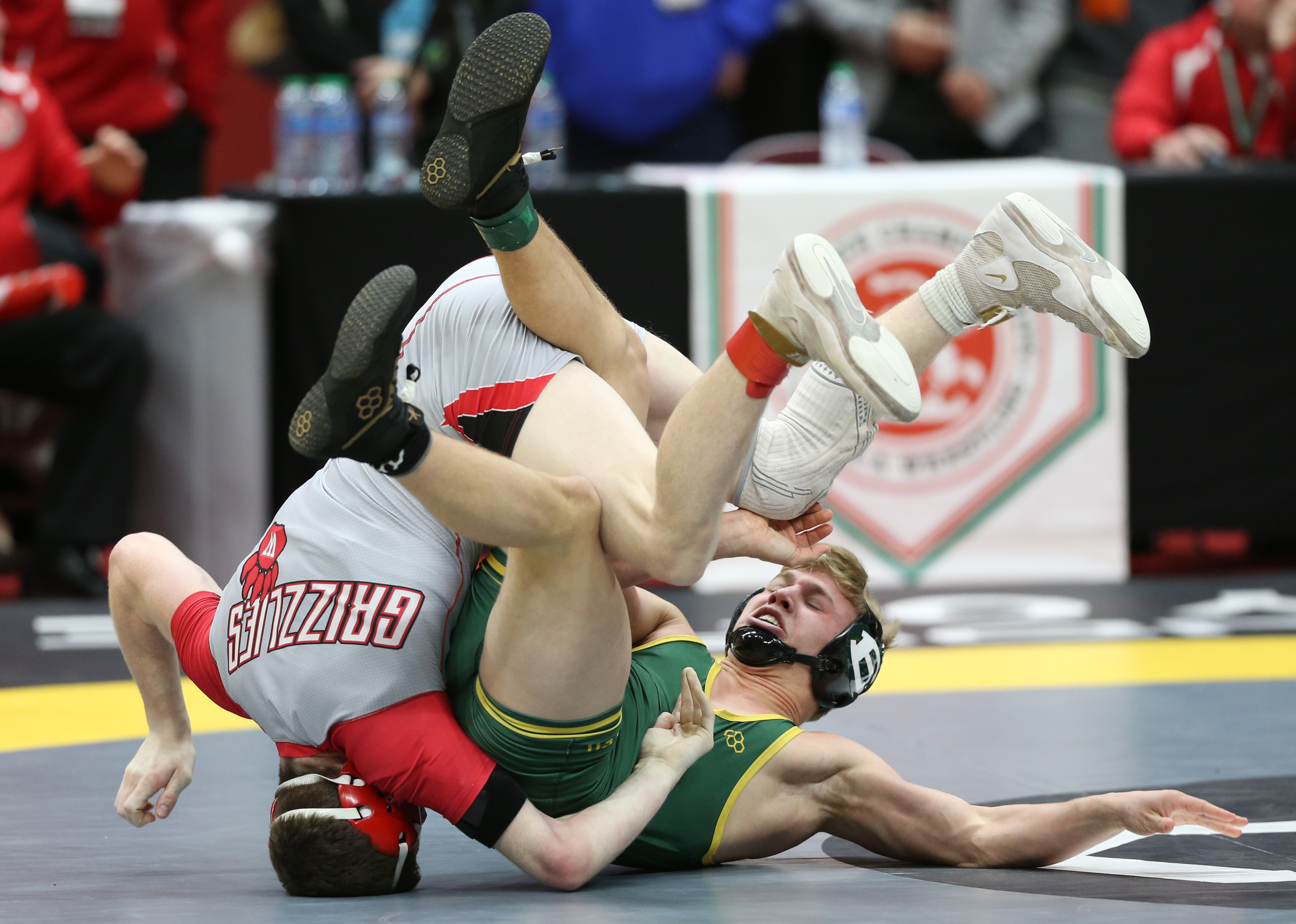 D1 state high school wrestling tournament semifinals, March 11, 2023 ...