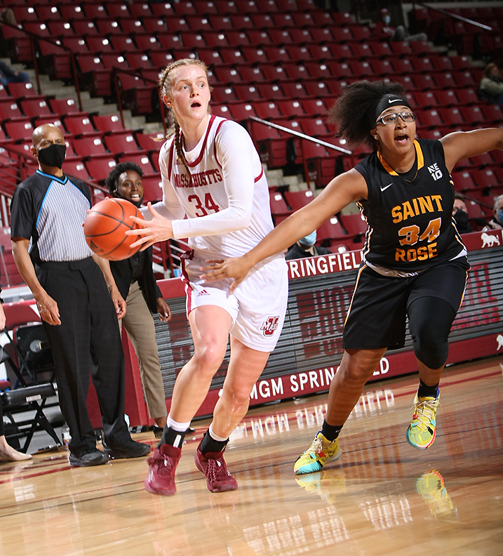 UMass Women's Basketball vs Saint Rose 11/1/21 - masslive.com