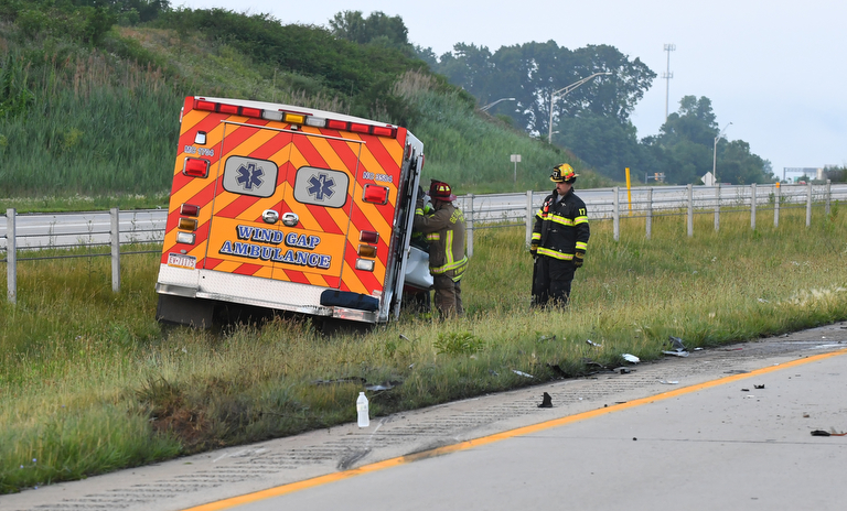 Driver dies in wrong-way collision with ambulance on Route 33 ...