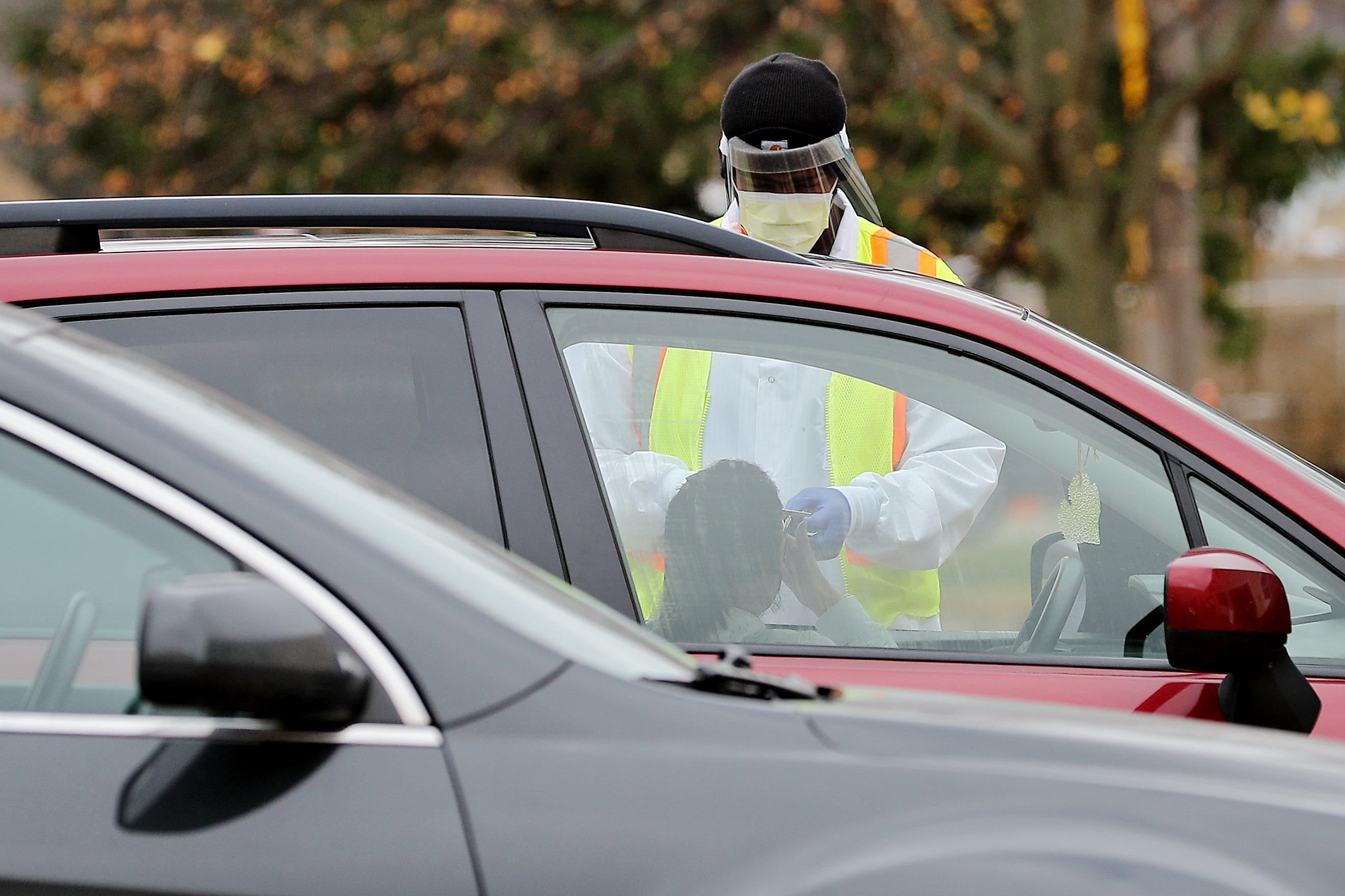 COVID-19 testing lines in Lansing – November 11, 2020 - mlive.com