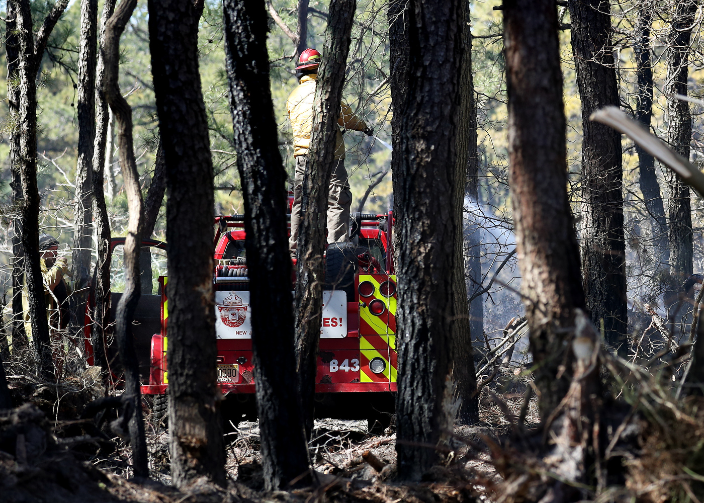 Damage from large brush fire in Brick and Lakewood, March 15, 2021 - nj.com