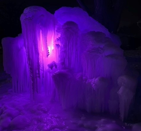 Ice castles built in front yard of Jackson, Michigan home - mlive.com