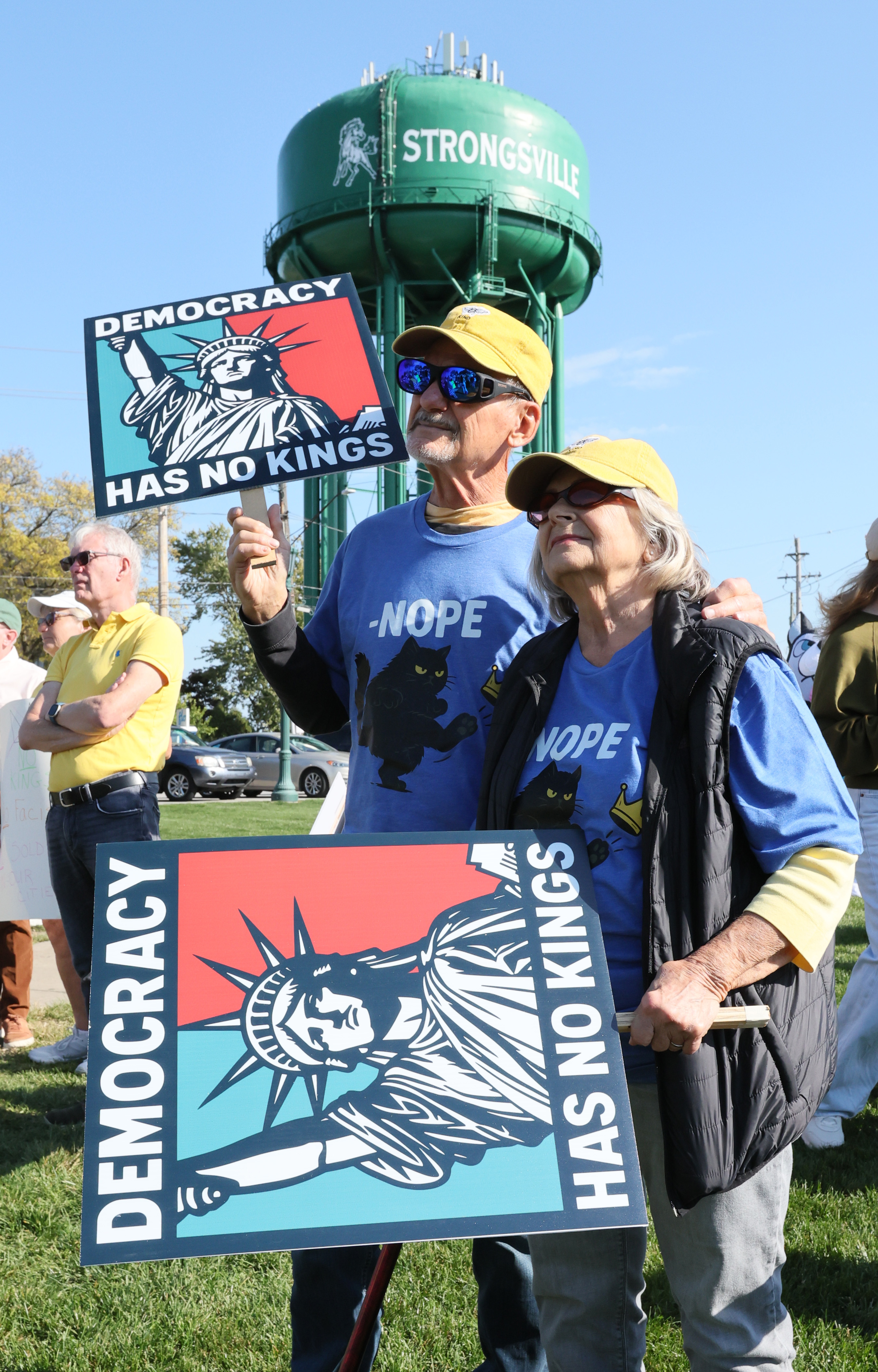 No Kings rally at the Strongsville Commons, October 18, 2025 ...