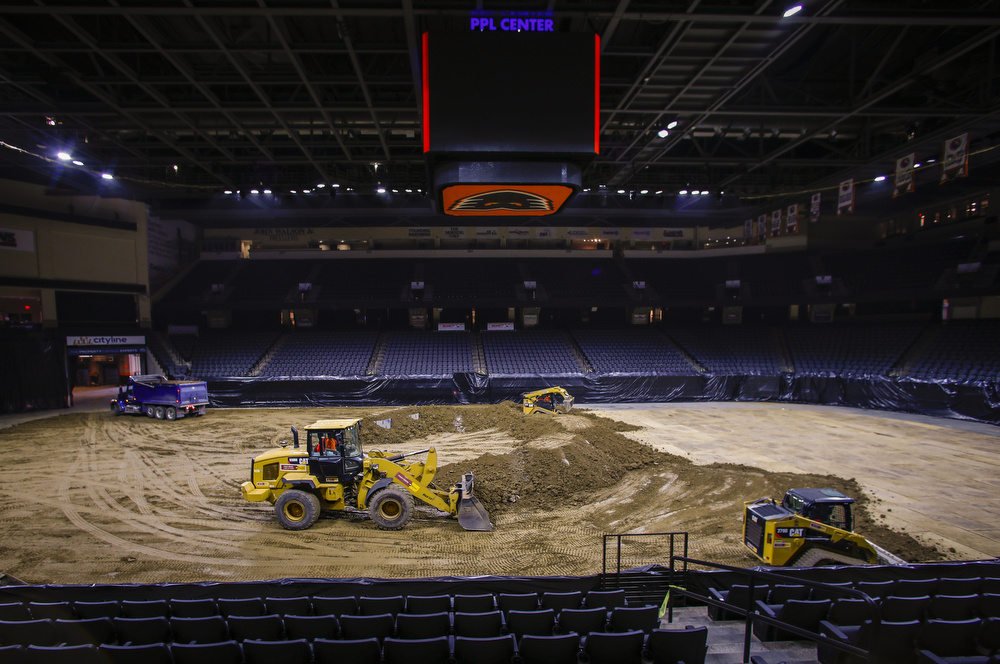 Prepping for Monster Jam at PPL Center on Feb. 24, 2022 ...